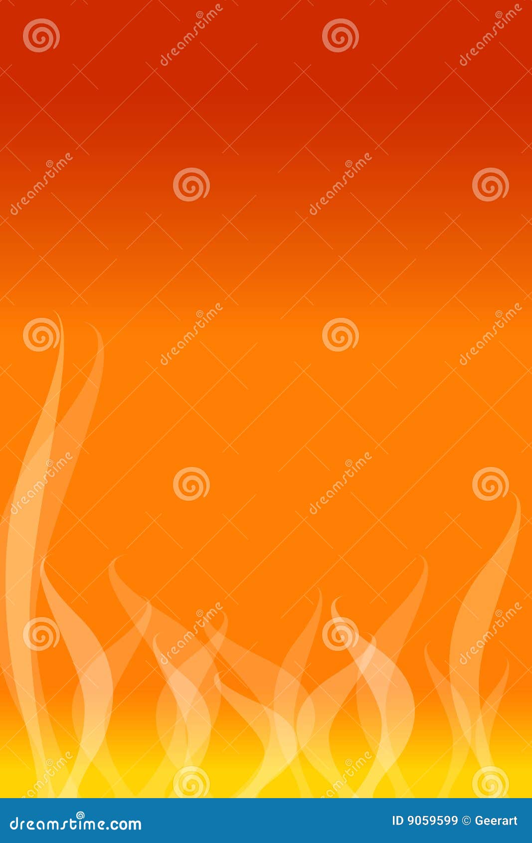 Flaming-background Cartoon Vector | CartoonDealer.com #9059599
