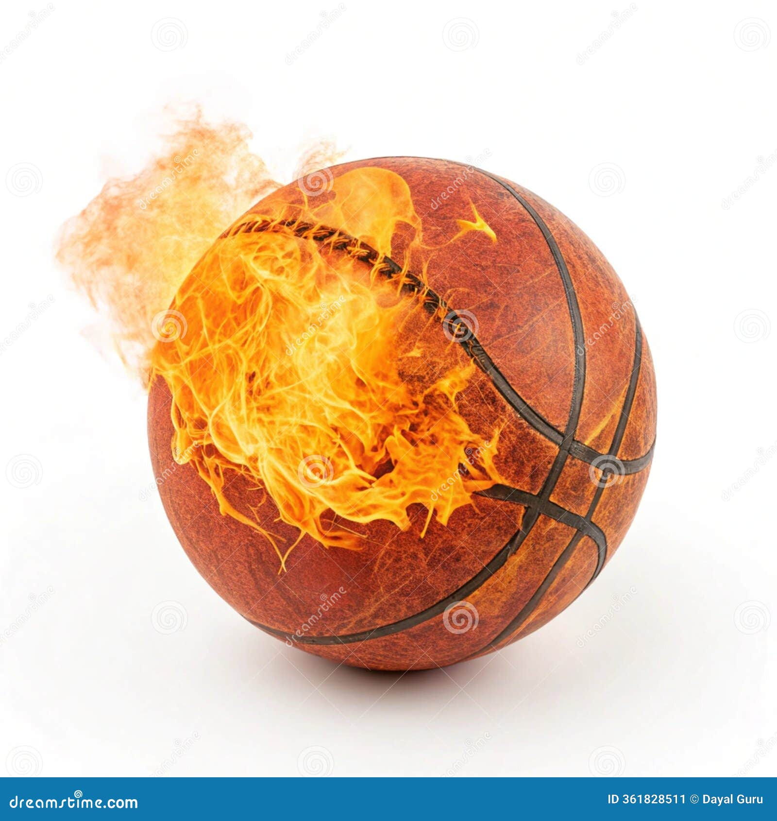 Flaming Ball of Fire IPhone Wallpaper Isolated on White Background ...