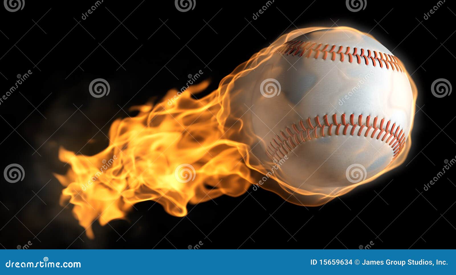 Flaming baseball stock illustration. Illustration of homerun - 15659634