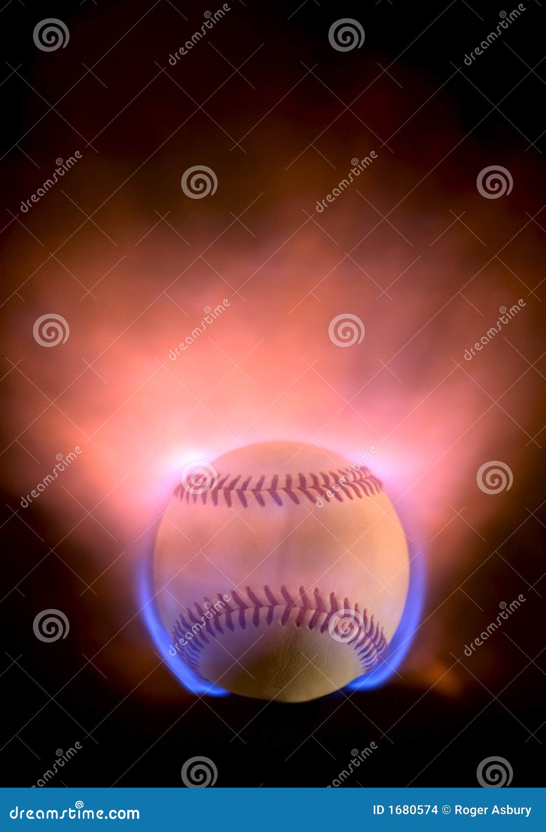 Flaming Baseball stock photo. Image of flame, sports, fire - 1680574