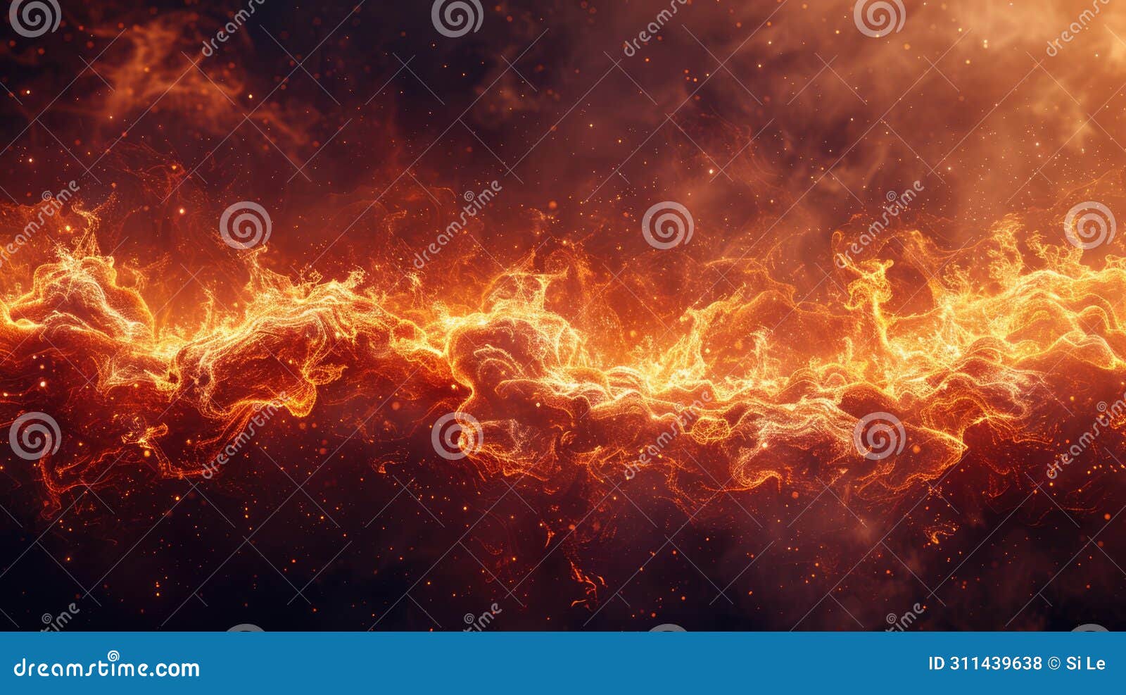 Flaming Border Texture: a Creative Display of Burning Fire Flames Using ...