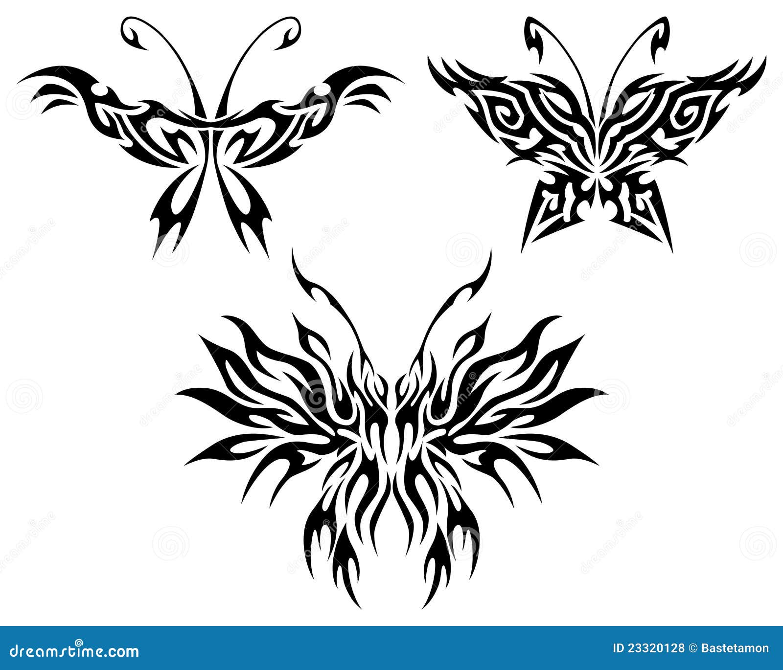Flaming butterflies stock vector. Illustration of animal - 23320128