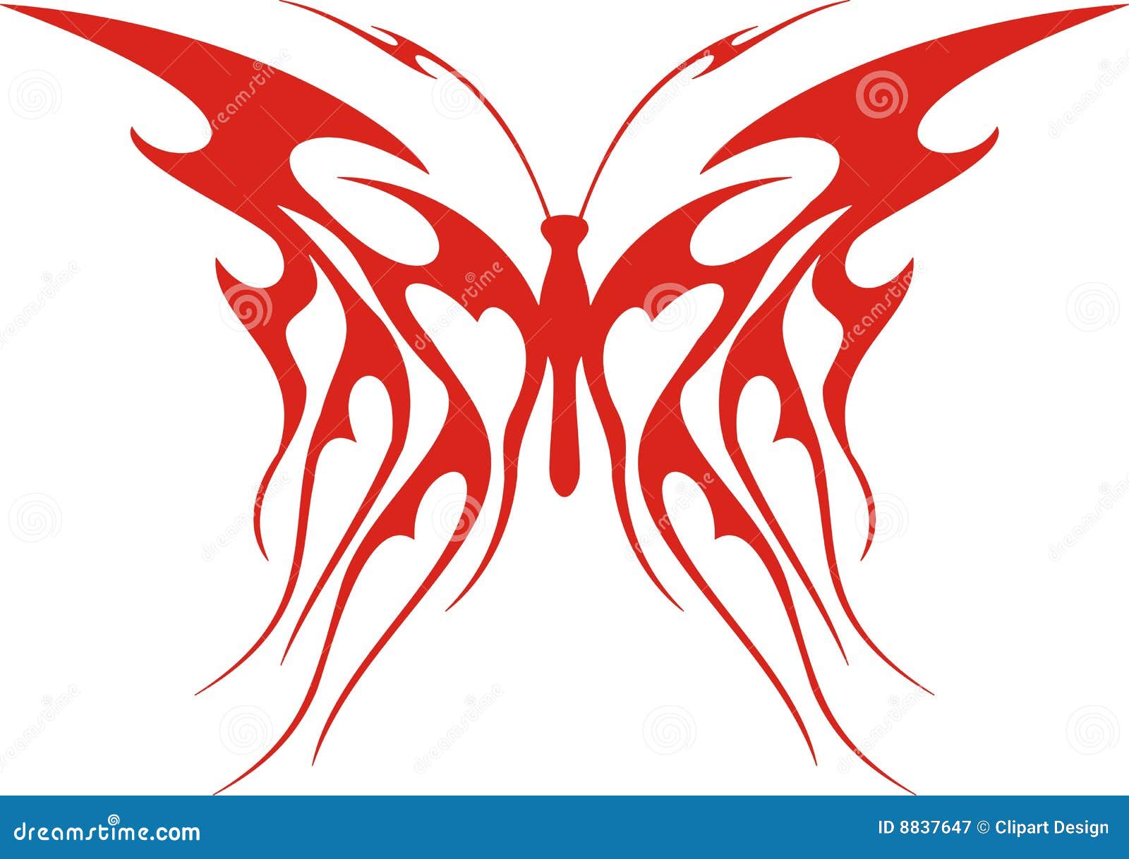 Flaming Butterfly stock illustration. Illustration of decal - 8837647