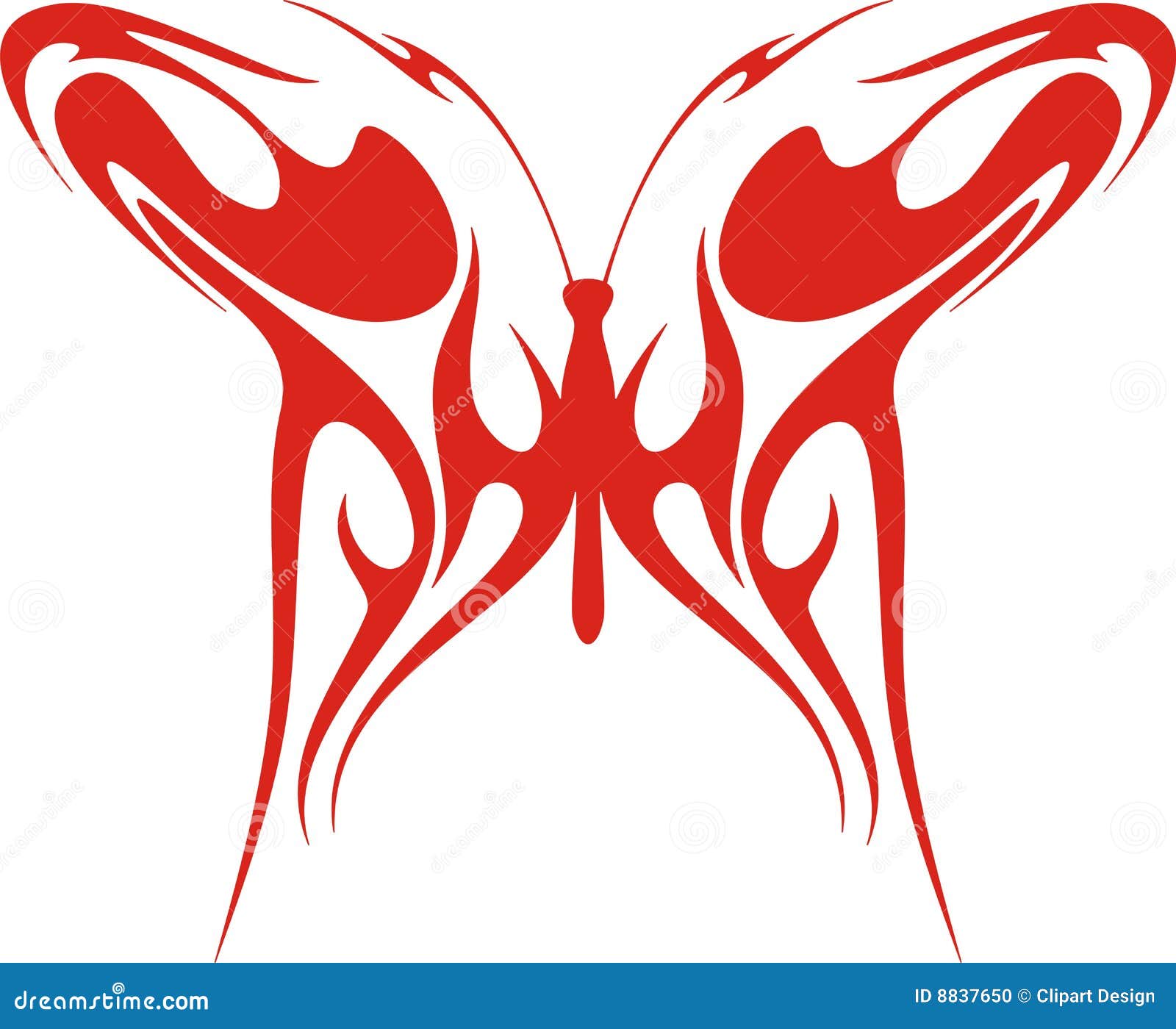 Flaming Butterfly stock illustration. Illustration of beauty - 8837650