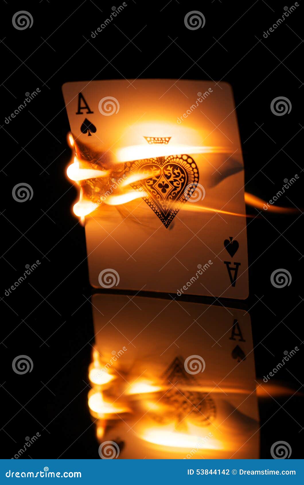 Flaming card stock photo. Image of shadow, silhouette - 53844142