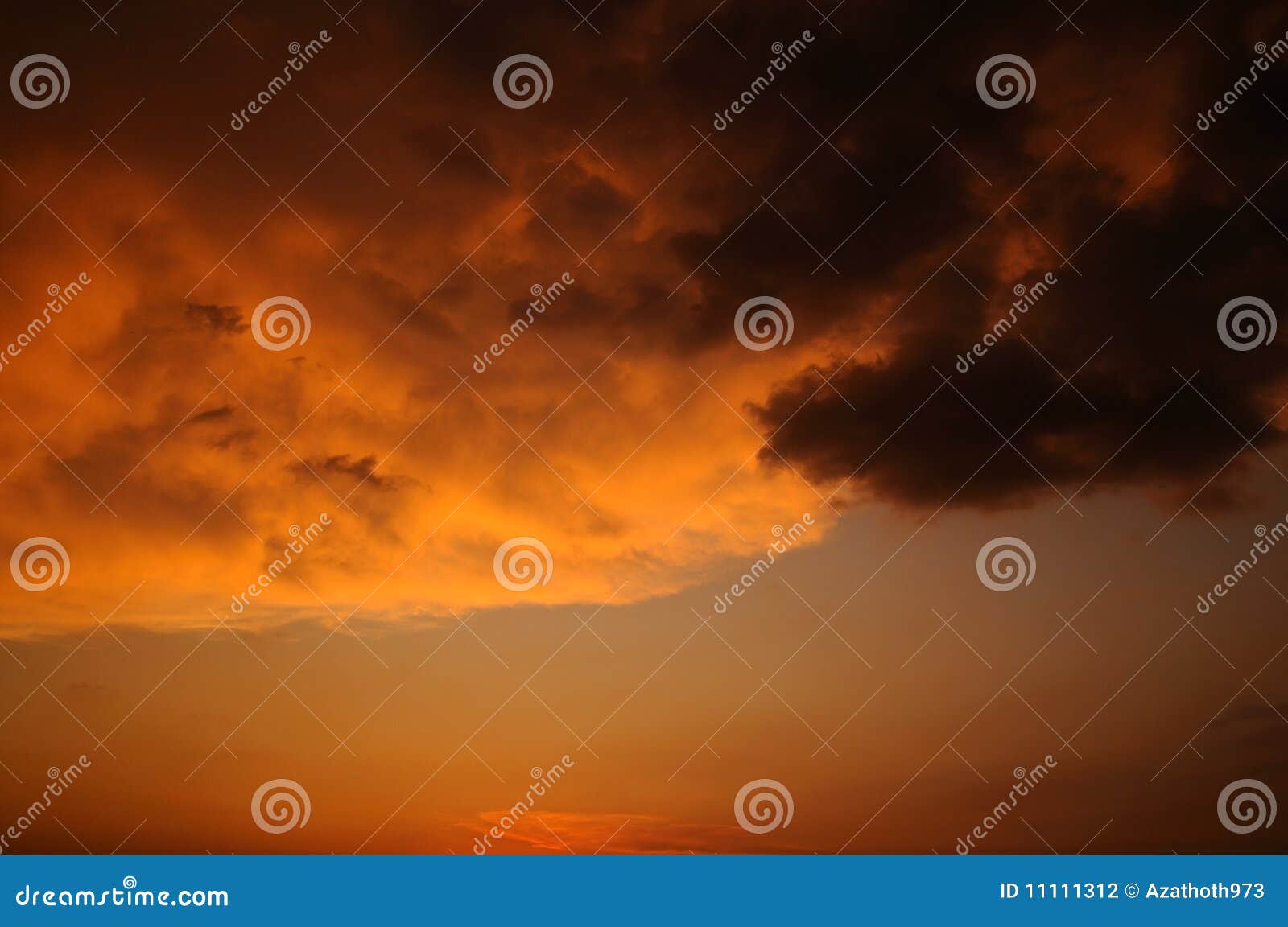 Flaming Clouds stock photo. Image of flame, vivid, orange - 11111312