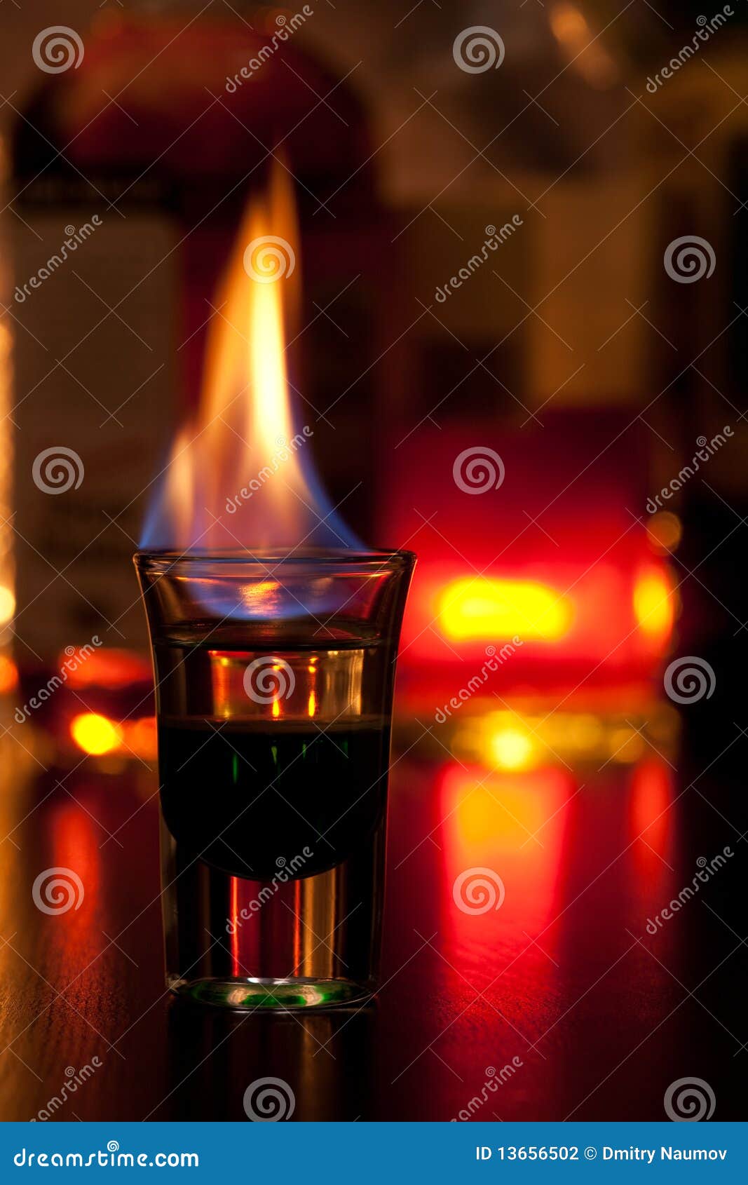 Flaming cocktail stock photo. Image of party, beverage - 13656502