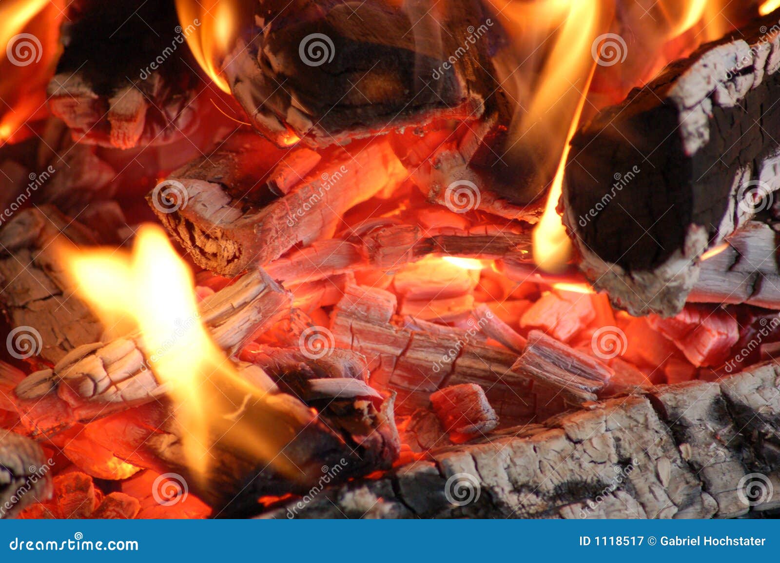 Flaming Embers stock image. Image of embers, burning, heat - 1118517