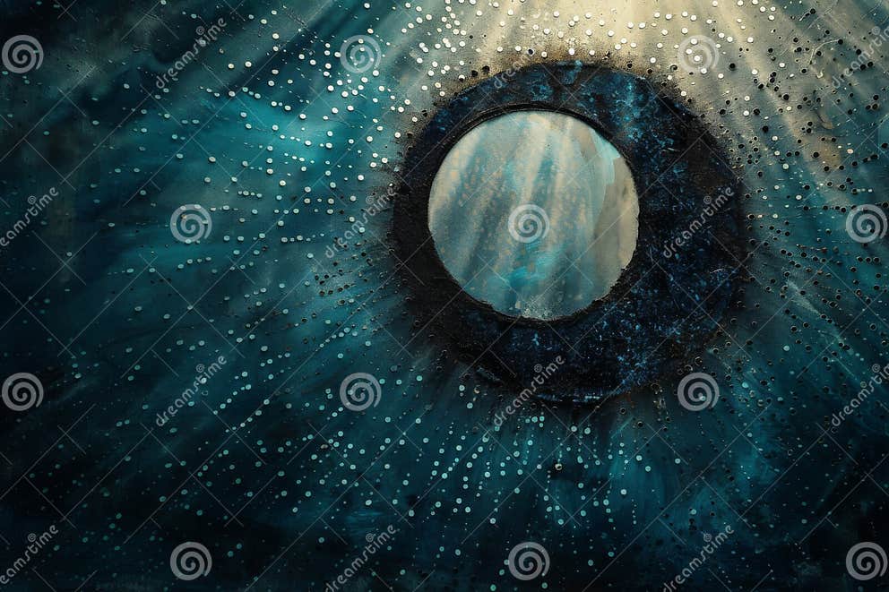 A Total Solar Eclipse Highlighted by Glowing Sun Rays, Over a Dark ...