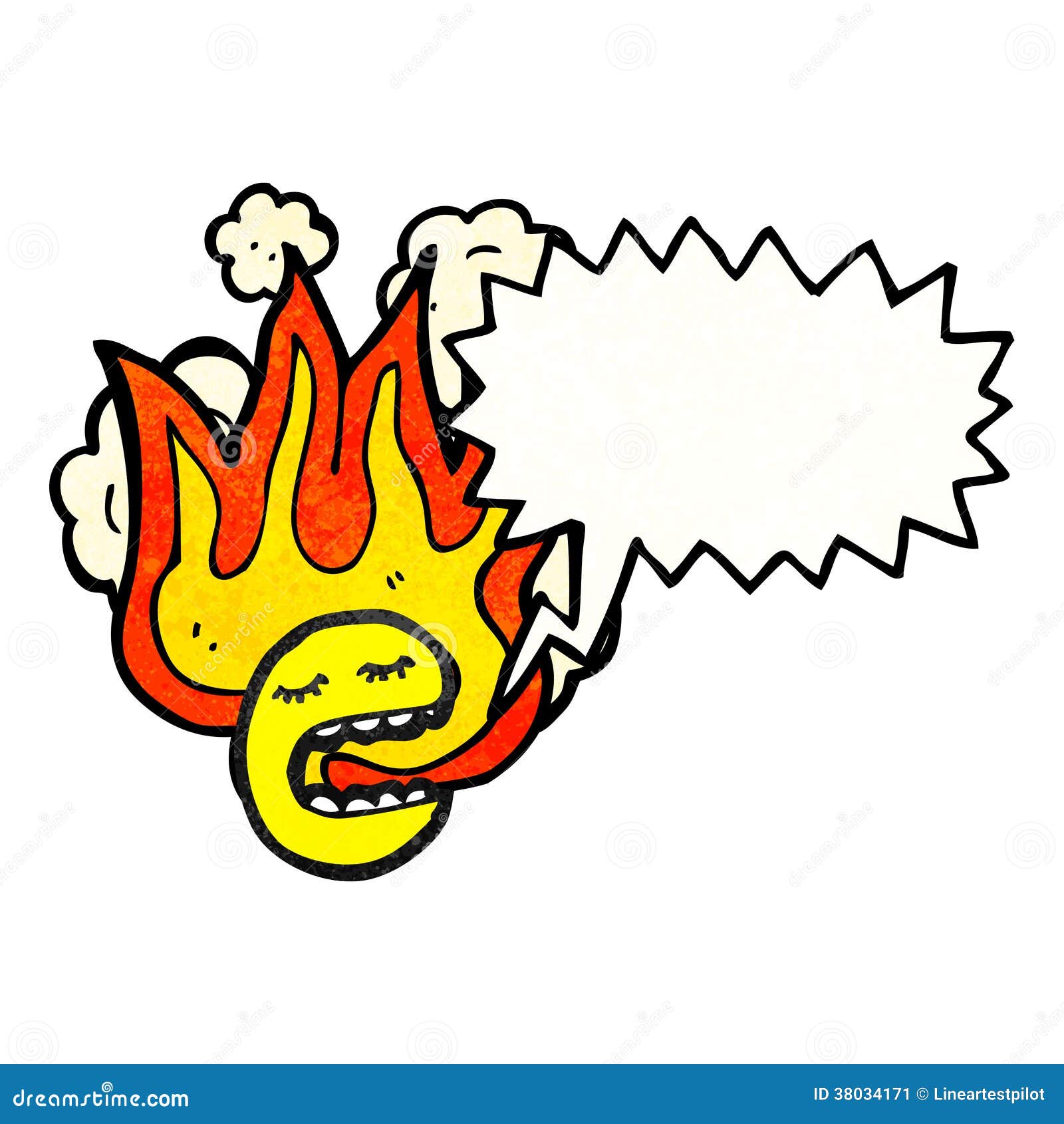Flaming Emoticon Face Cartoon Stock Vector - Illustration of cute ...