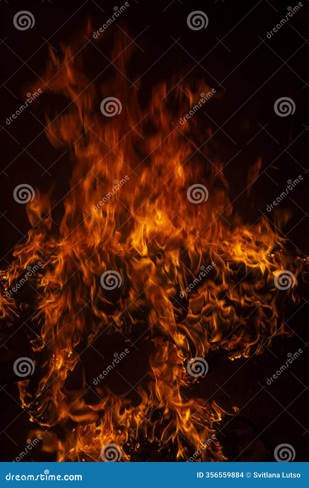 Flaming Explosion Effect with Burning Fire. Flames Abstract Texture ...