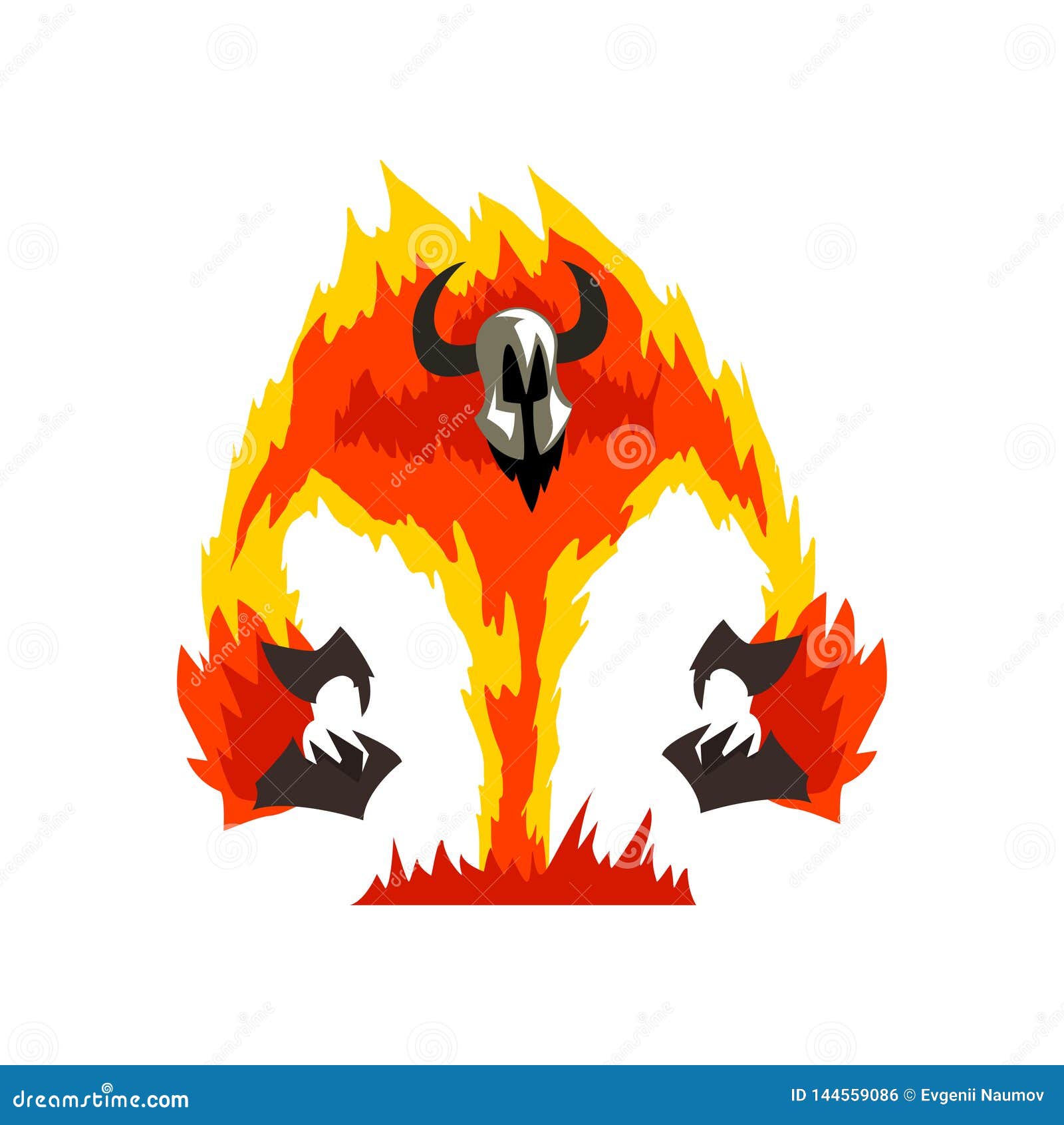 Fire Devil Royalty-Free Stock Photo | CartoonDealer.com #43010223