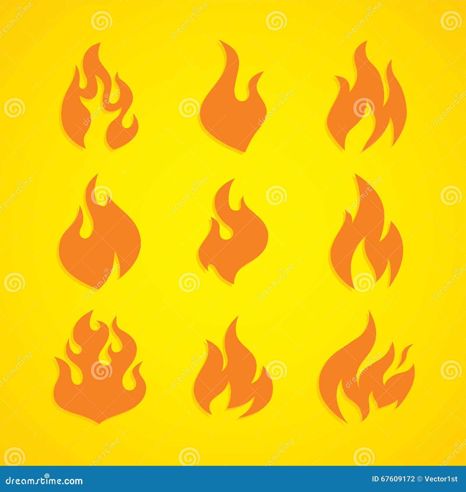 Flaming fire theme stock vector. Illustration of shape - 67609172