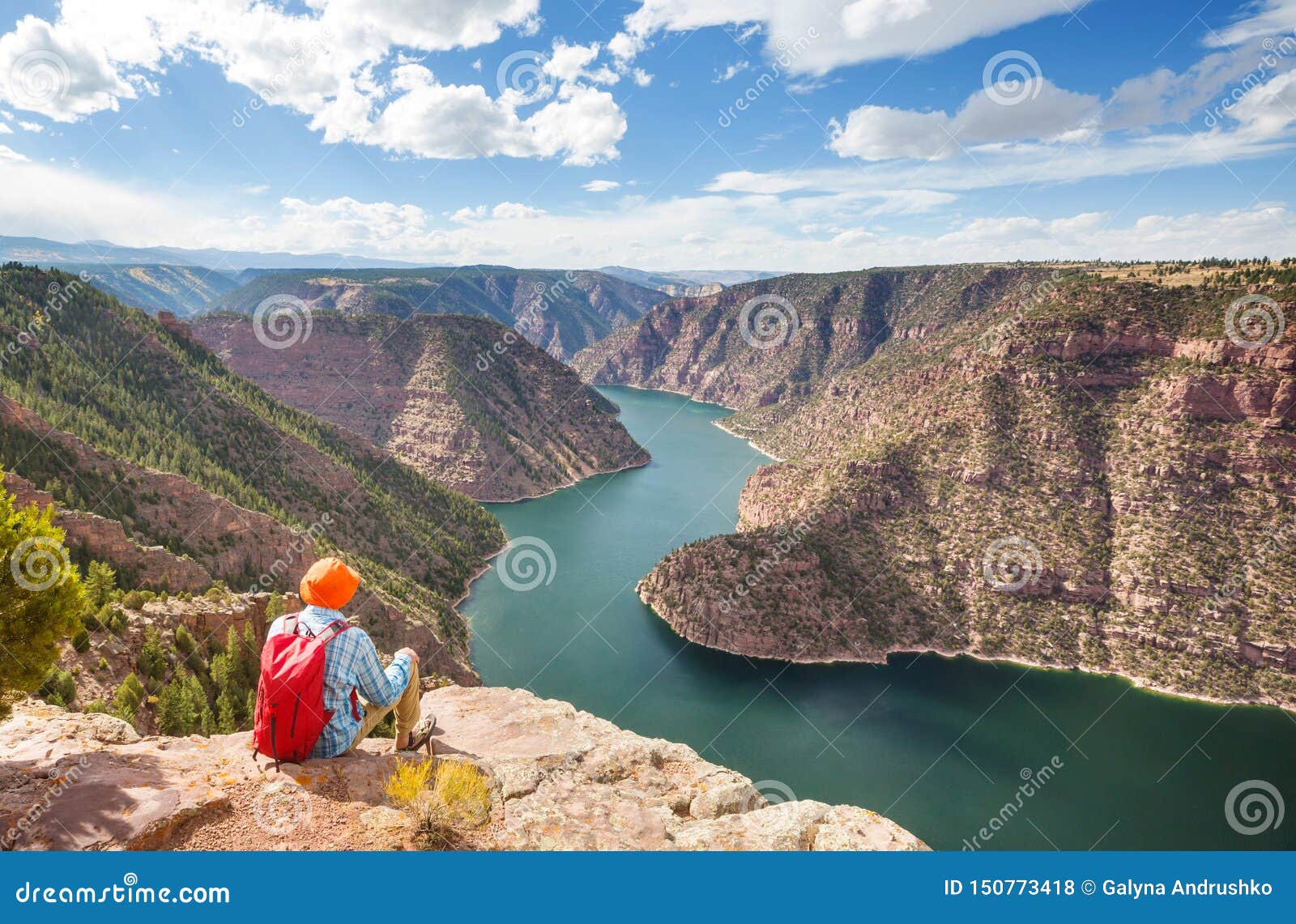 Flaming Gorge stock photo. Image of green, rock, high - 150773418