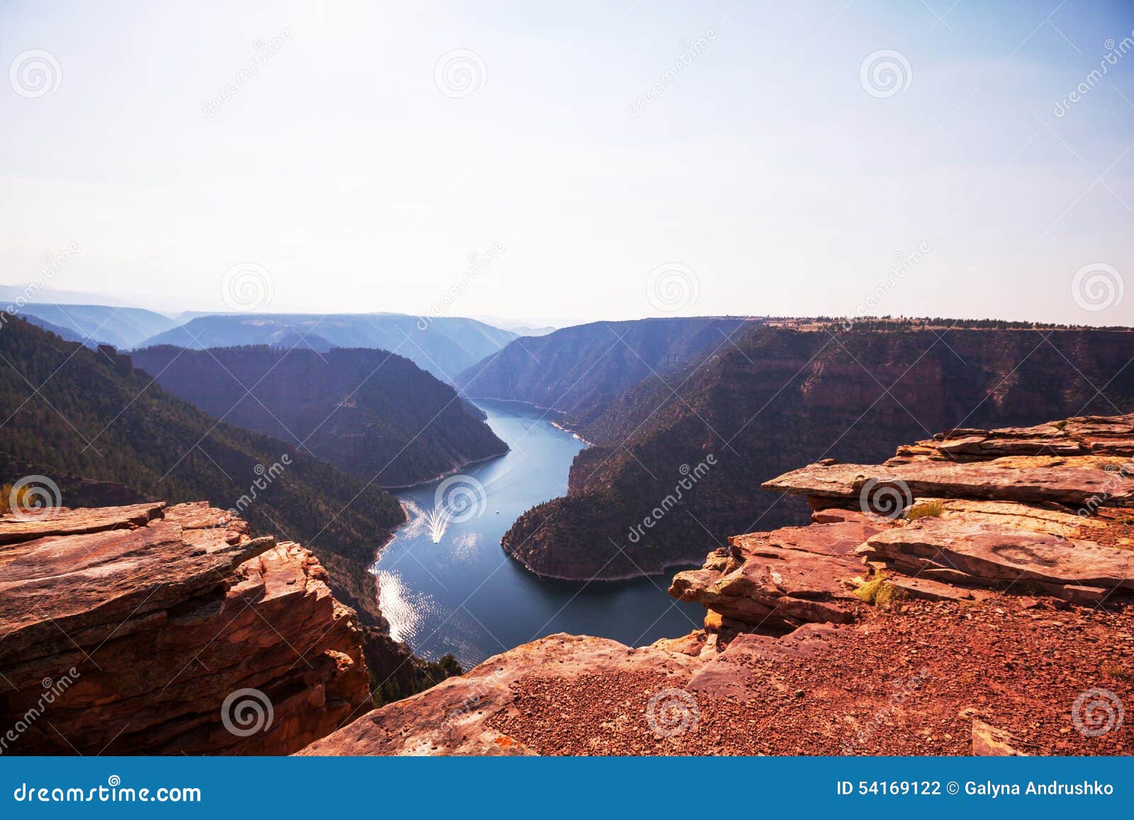 Flaming Gorge stock photo. Image of wyoming, vista, storage - 54169122