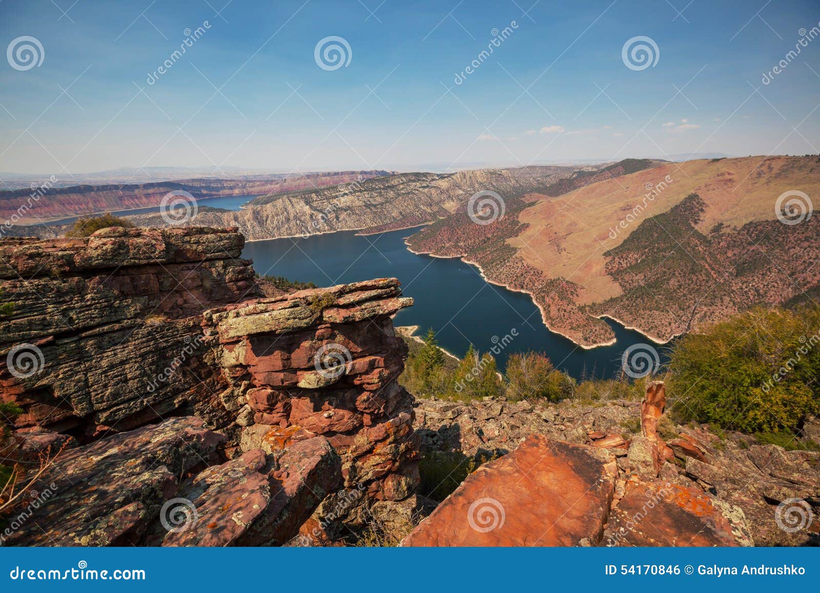 Flaming gorge stock photo. Image of area, sunset, wyoming - 54170846