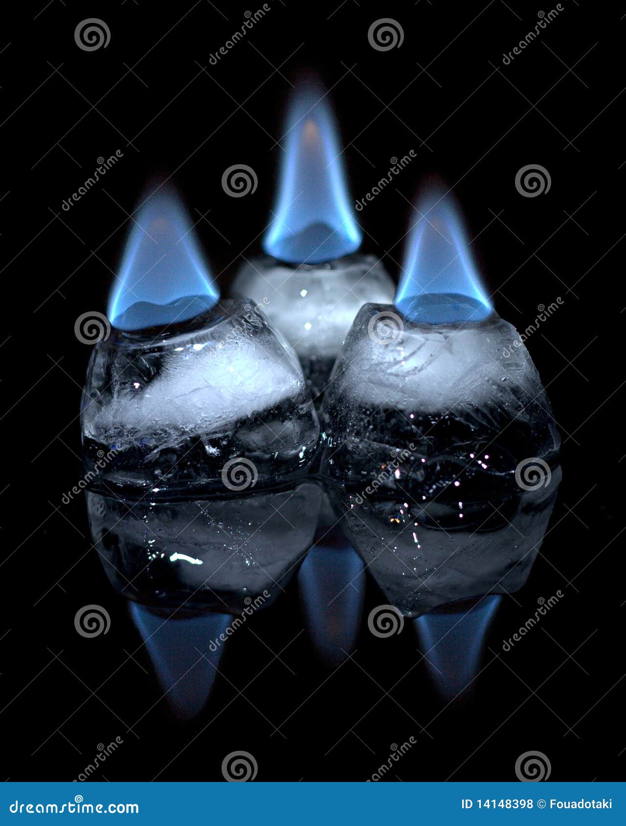 Flaming Ice stock photo. Image of experimental, flaming - 14148398