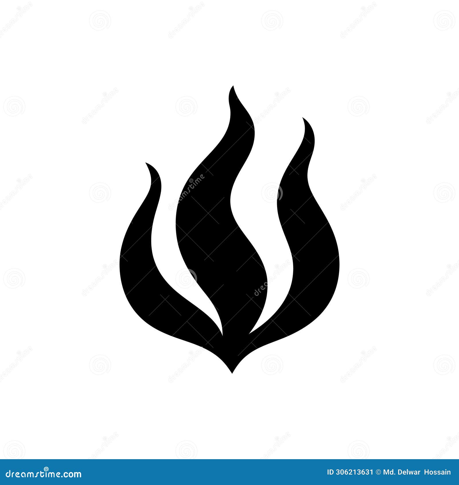 Flaming inferno flame icon stock vector. Illustration of powerful ...