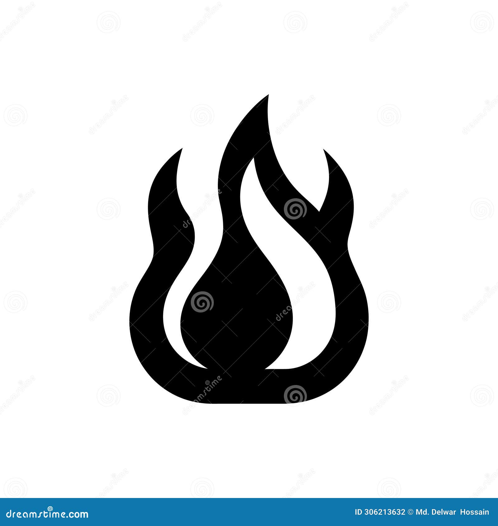 Inferno Flame Icon Vector Illustration | CartoonDealer.com #306213642