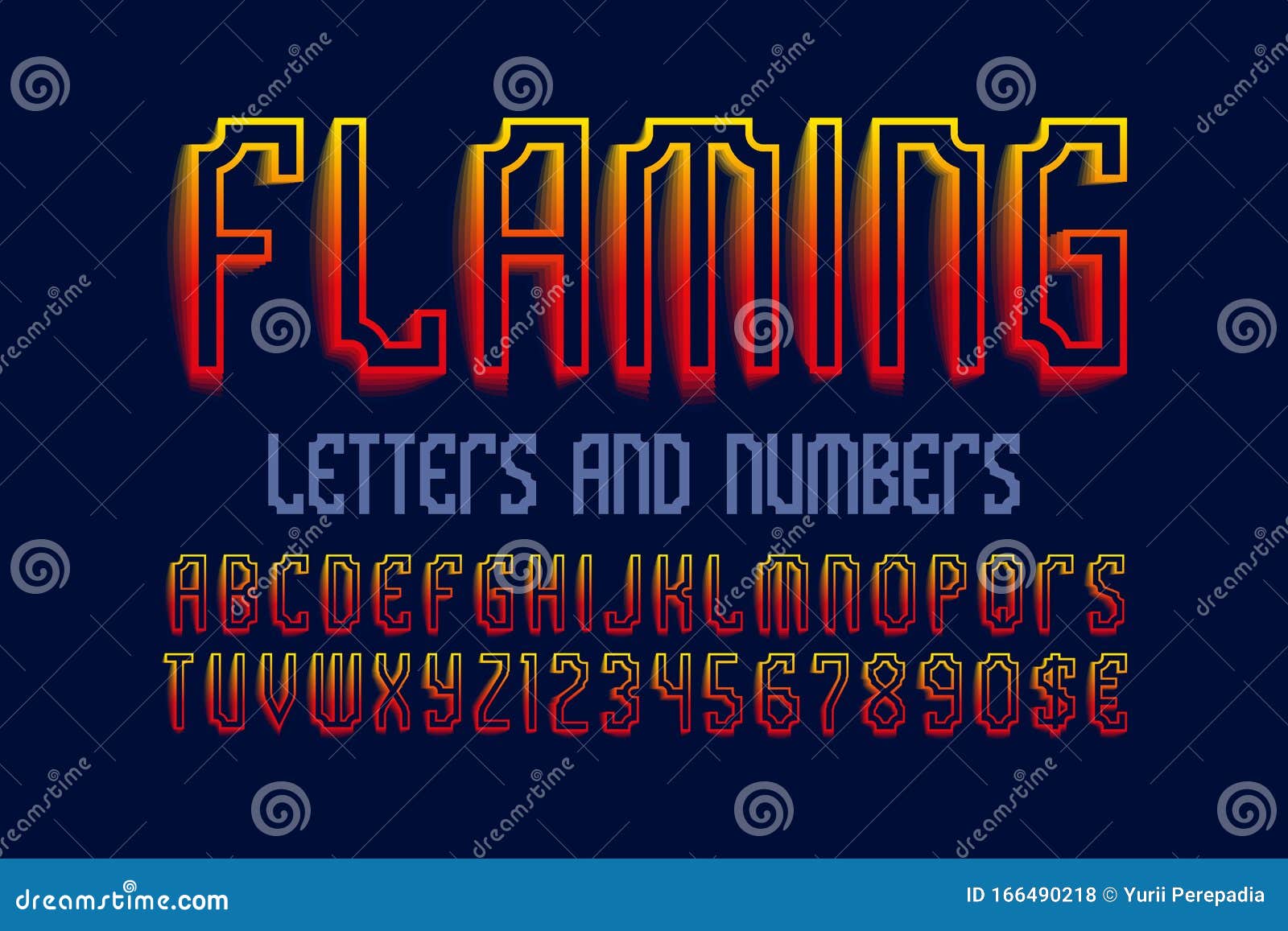Flaming Letters and Numbers with Currency Signs. Red Yellow Artistic ... Flaming Letters and Numbers with Currency Signs. Red Yellow Artistic ...