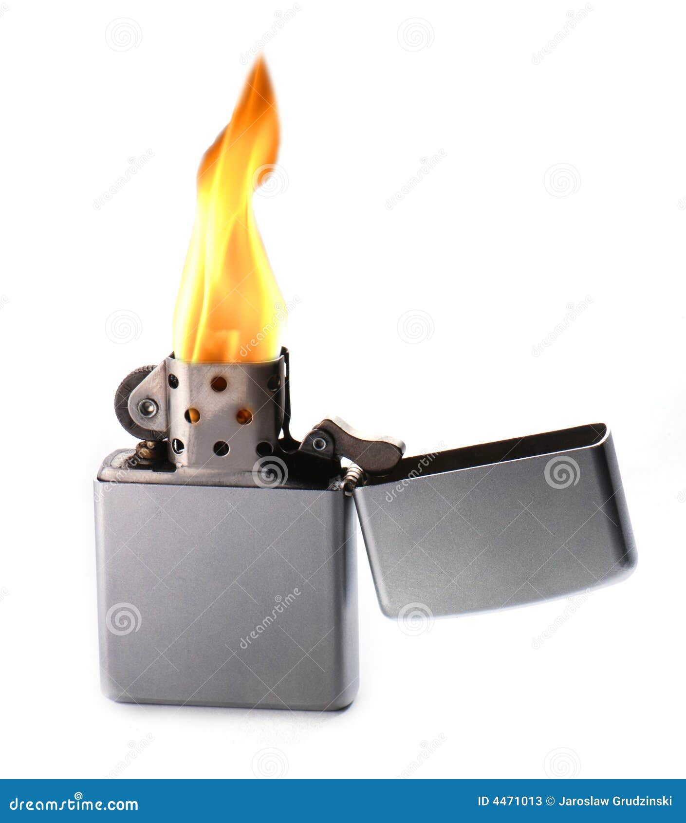 Flaming lighter stock image. Image of silver, flame, unhealthy - 4471013
