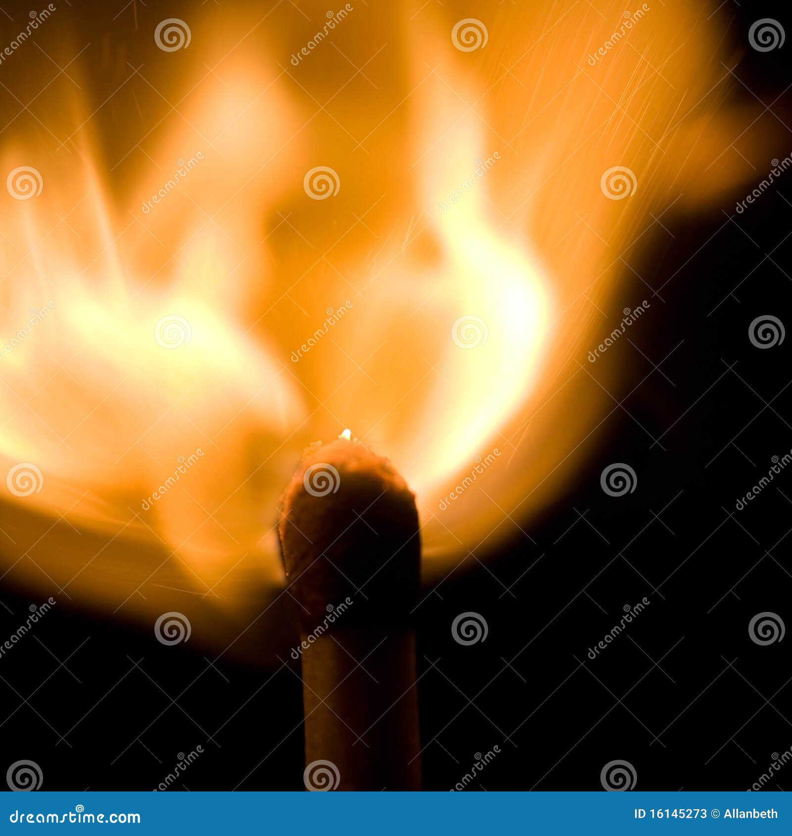 Flaming Match stock image. Image of combust, wood, match - 16145273