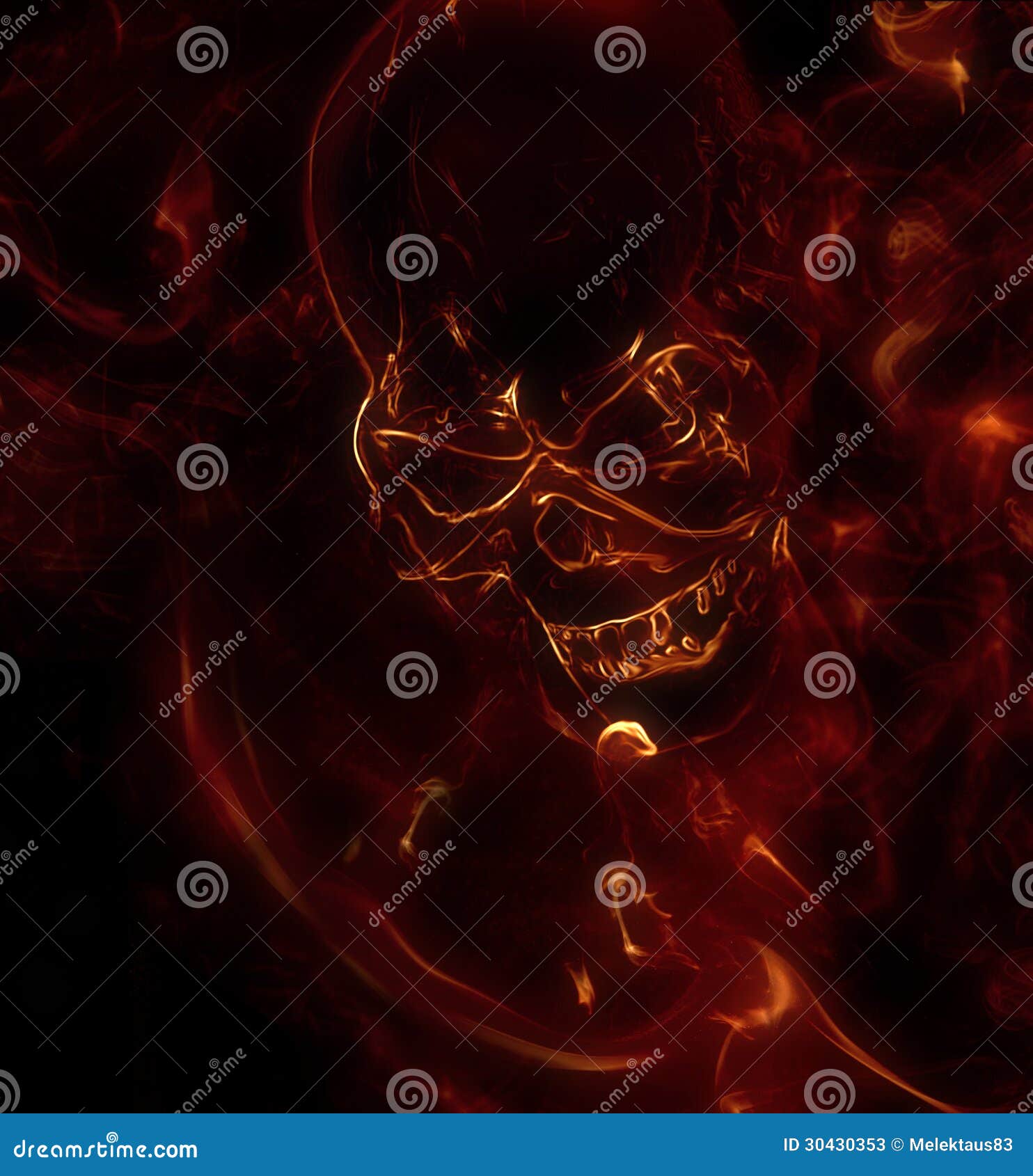 Flaming Skull Backgrounds