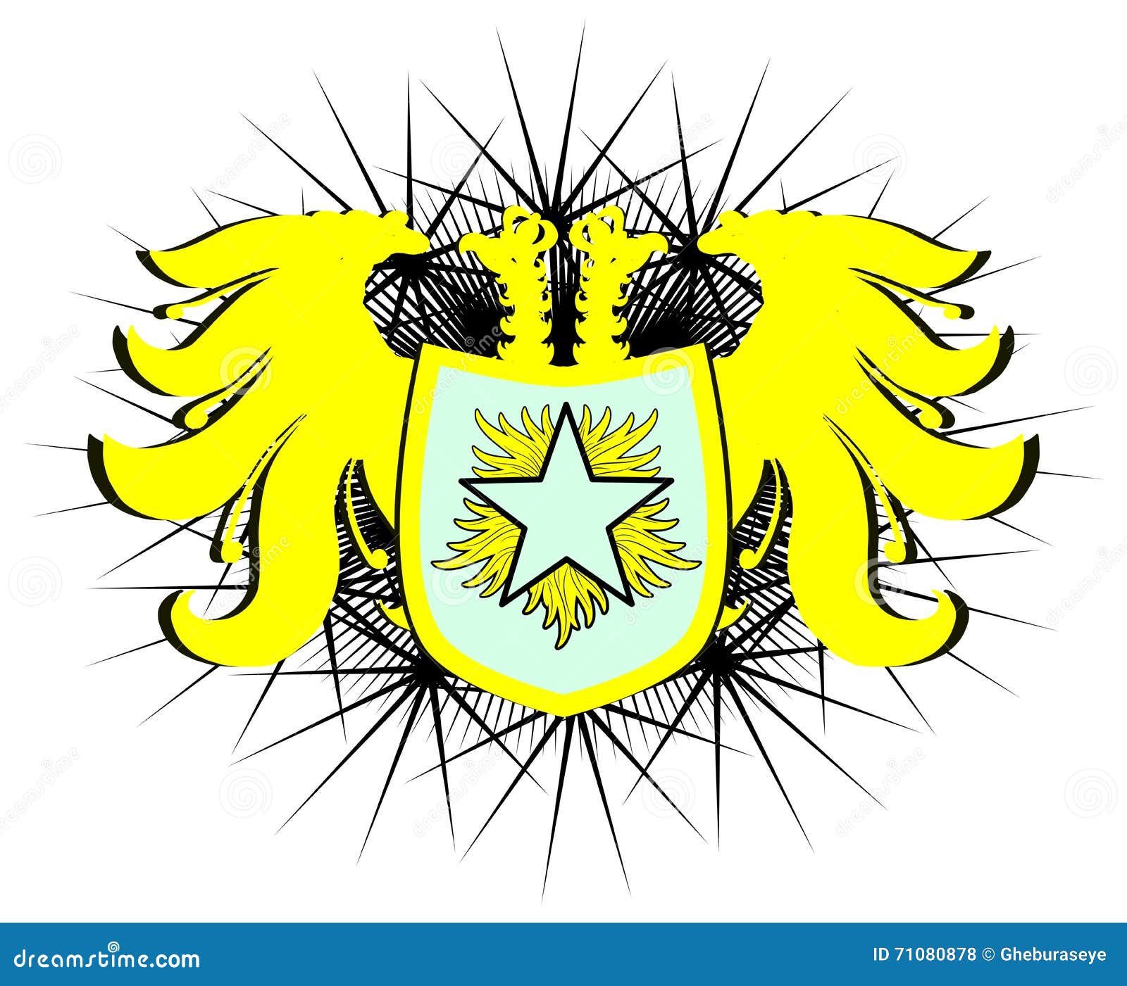 Flaming Star On Abstract Colorful Background Cartoon Vector ...