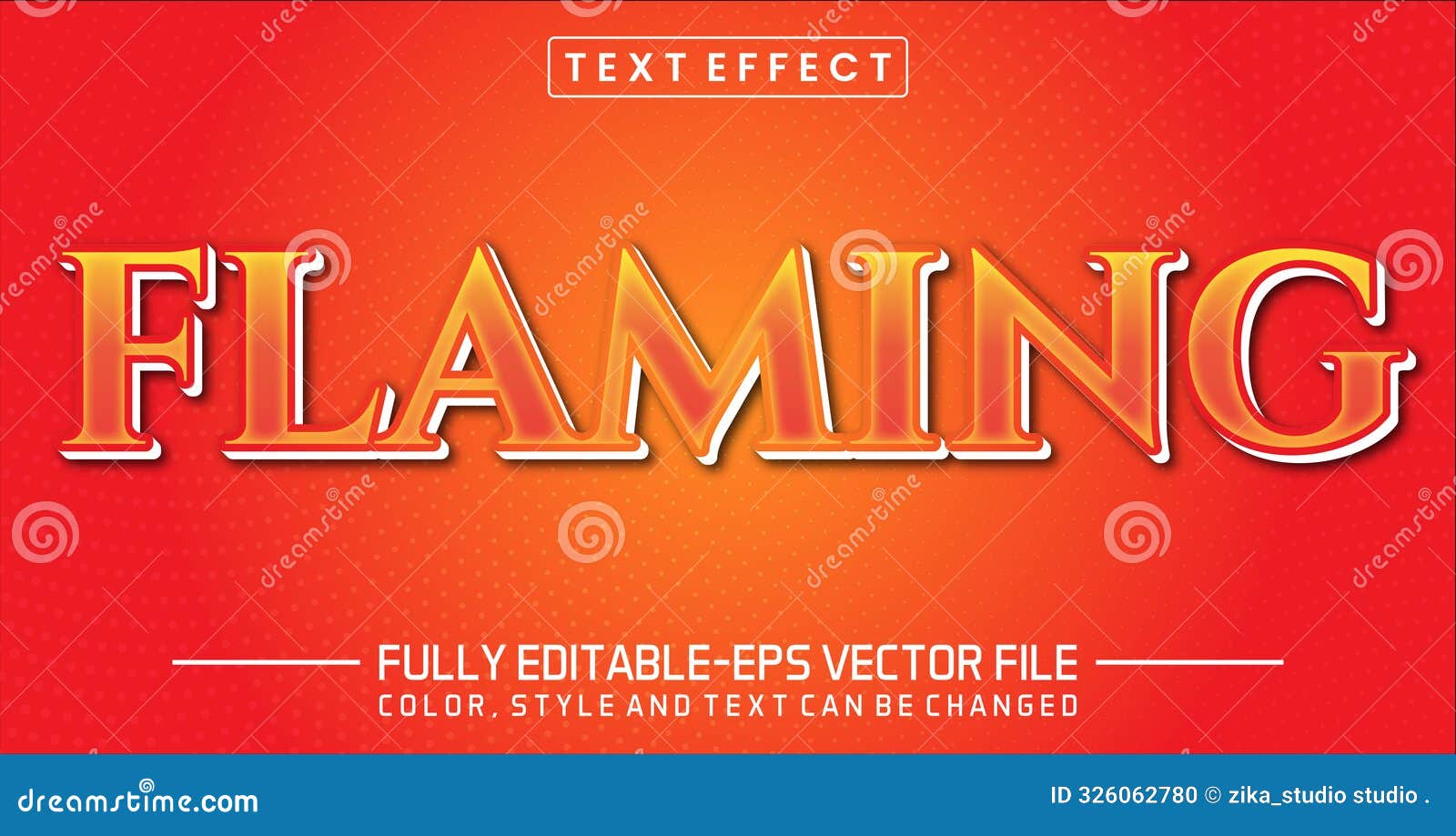 Flaming Text Editable Style Effect Stock Illustration - Illustration of ...