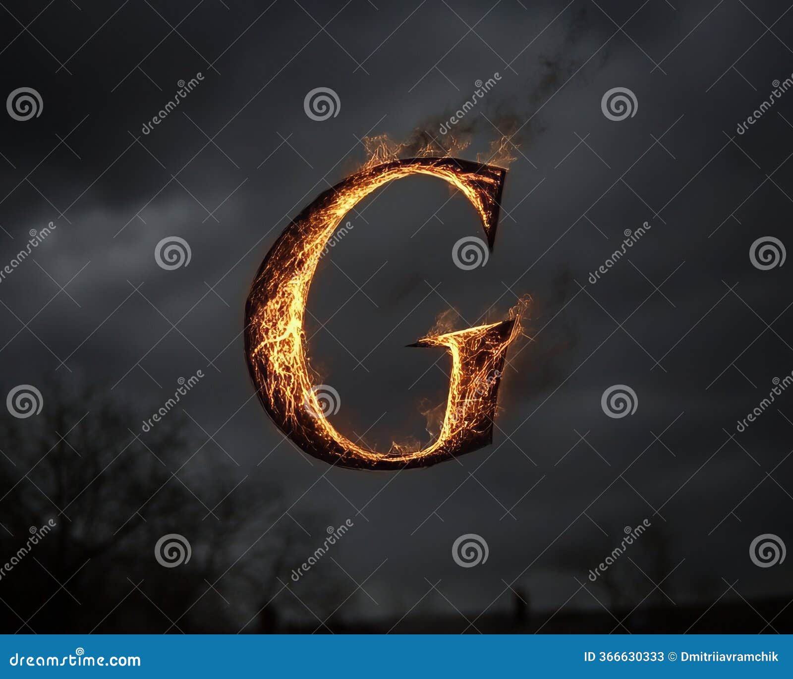 Dynamic Fire Texture Surrounds A Bold Letter G In Flaming Typography ...