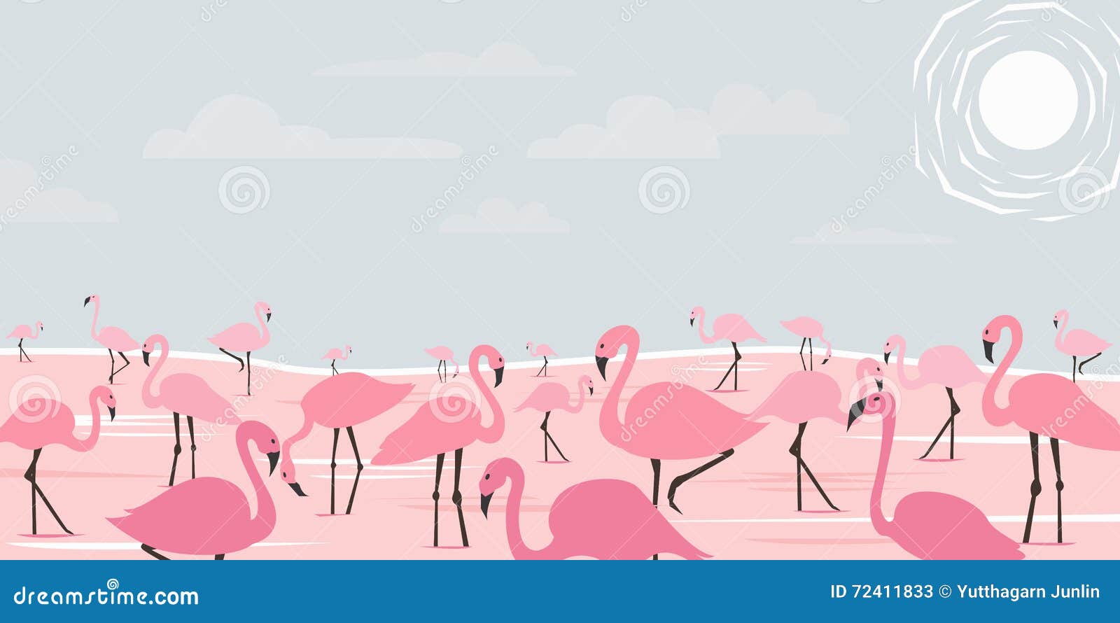 Flamingo Swarm Stock Illustrations – 4 Flamingo Swarm Stock ...