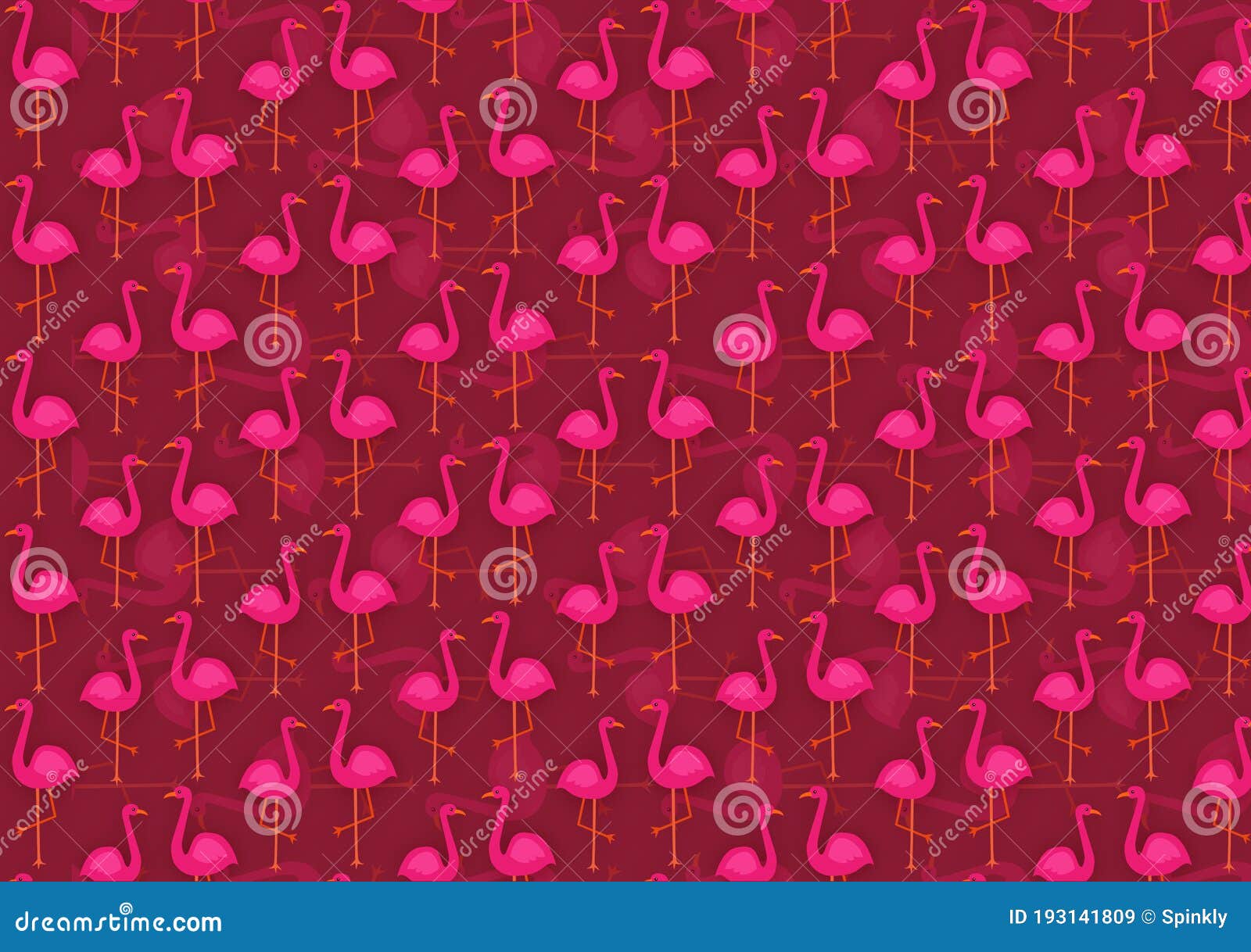 Flamingo Background Design for Wallpaper Stock Illustration ...