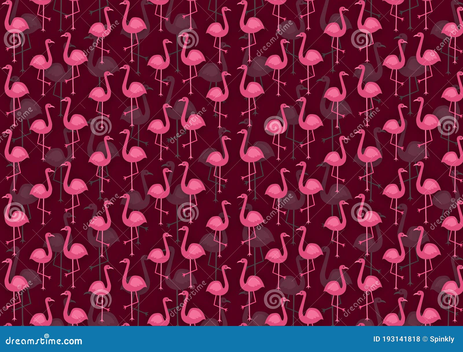 Flamingo Background Design for Wallpaper Stock Illustration ...
