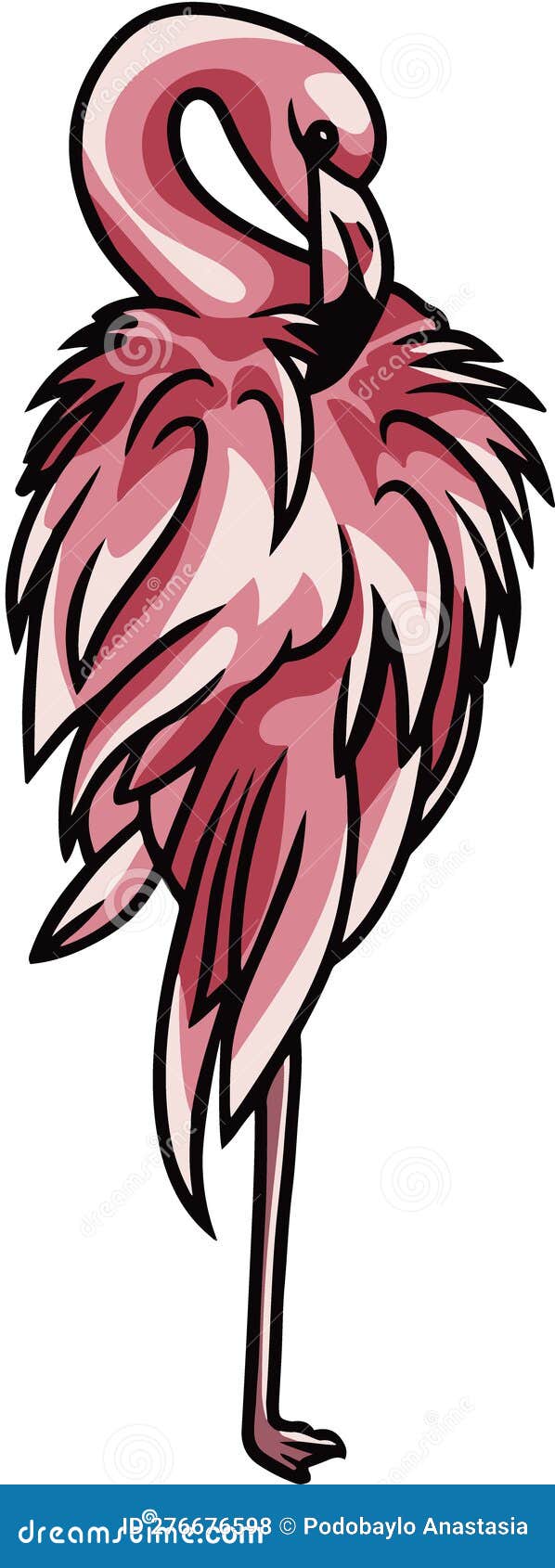 Flamingo Clipart stock vector. Illustration of resolution - 276676598