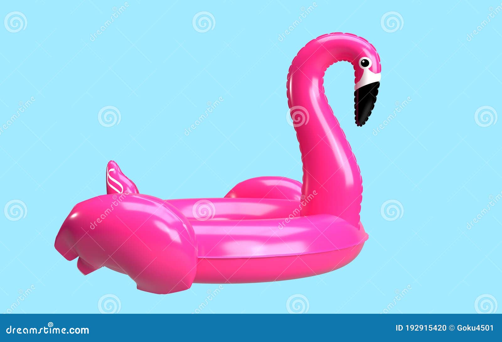 Flamingo Float on Blue Background Pool Float Party, Trendy Summer ...