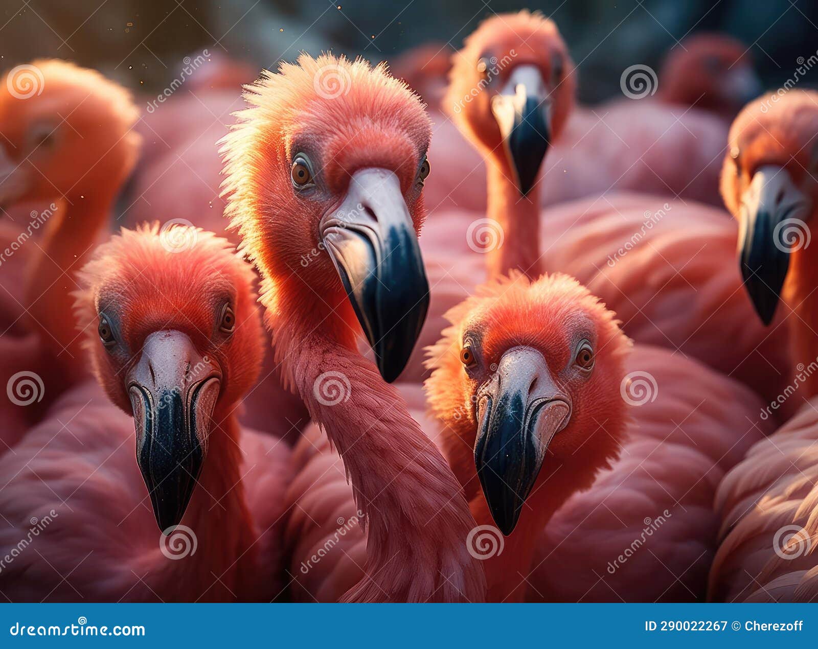 Flamingo group stock image. Image of flock, safari, mexico - 290022267