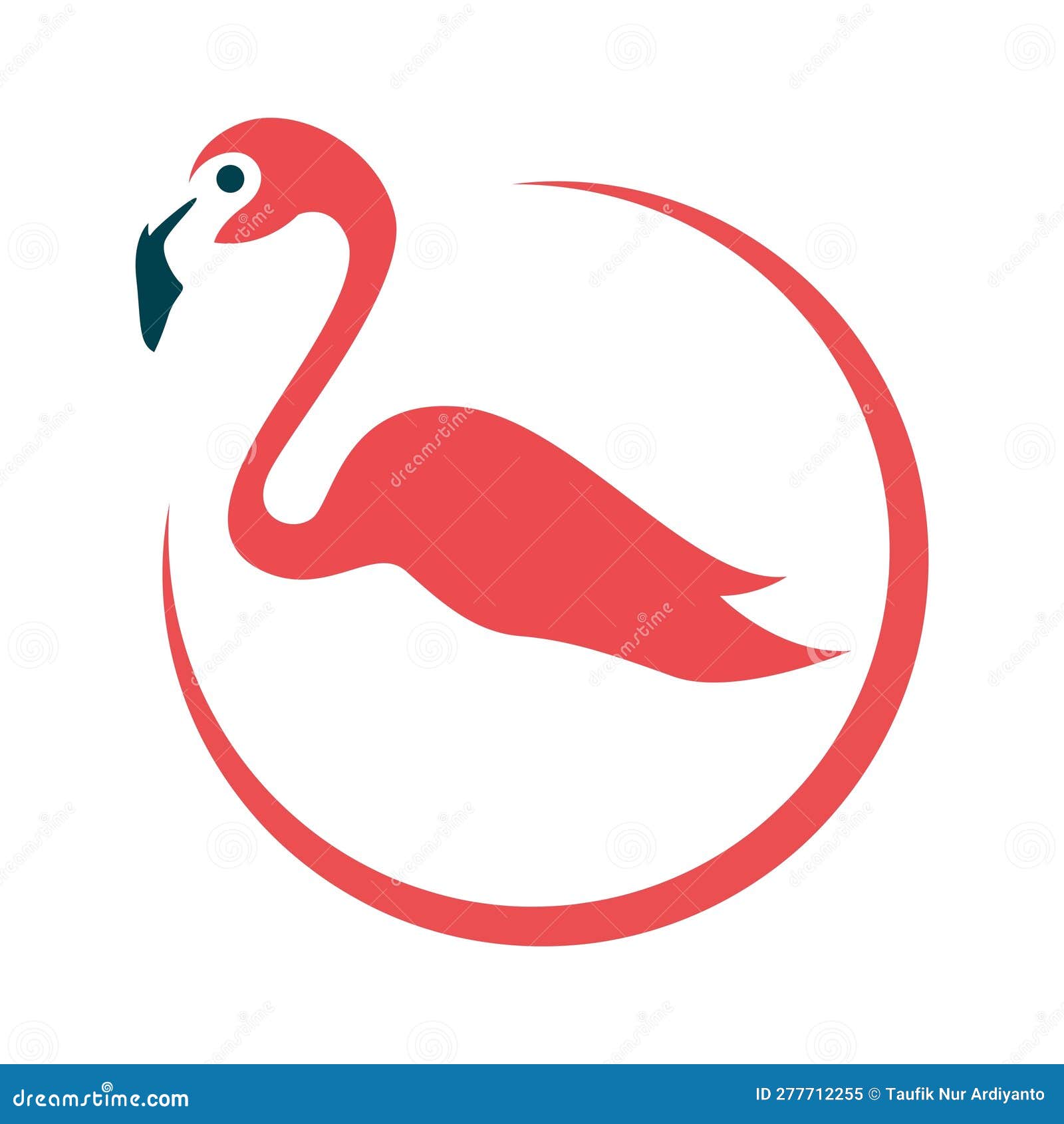 Flamingo Logo Icon Design Cartoon Vector | CartoonDealer.com #277712255