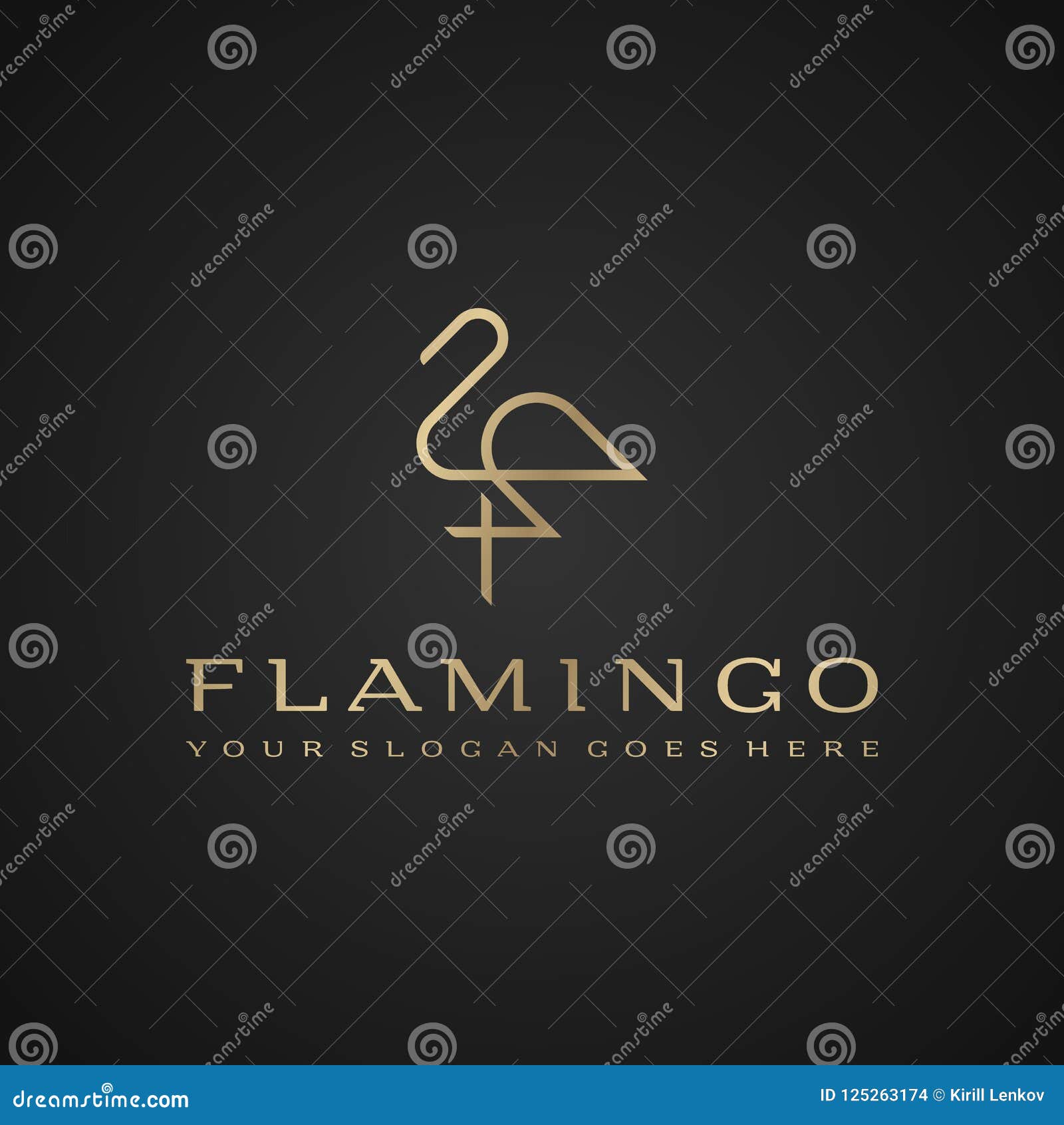 Flamingo Logo Icon Design Cartoon Vector | CartoonDealer.com #277712255