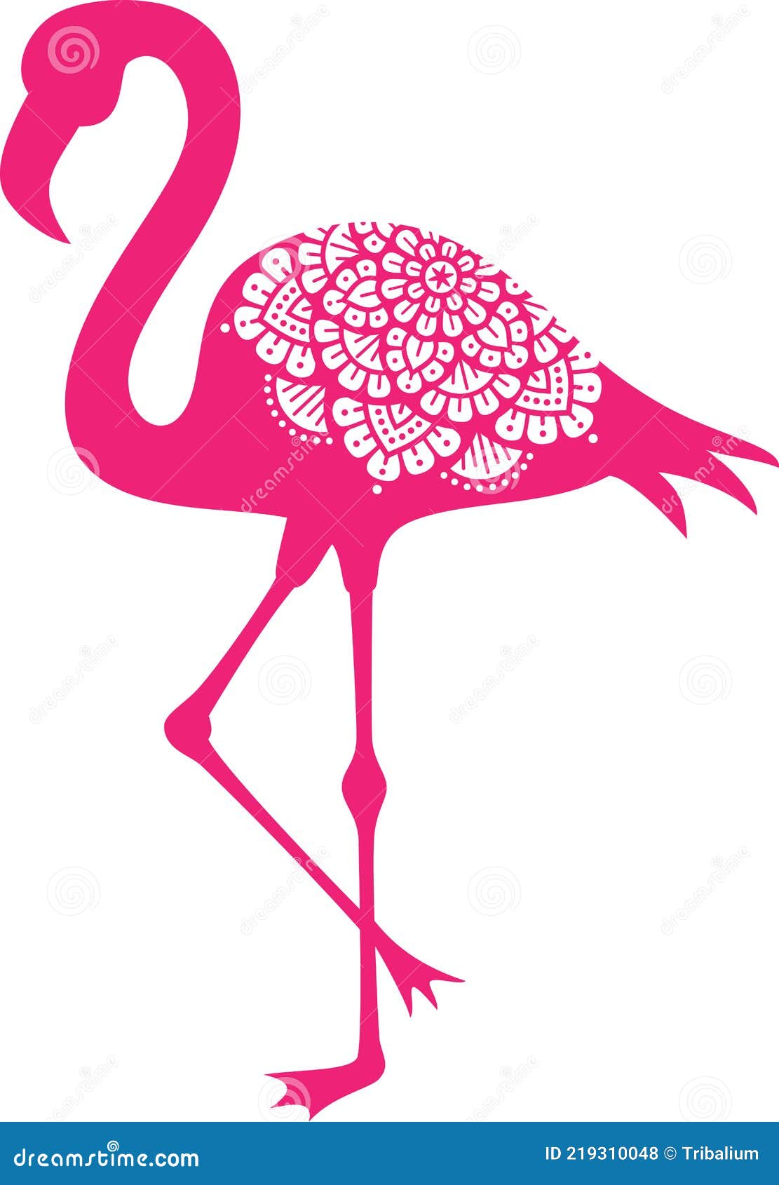 Flamingo and Mandala Vector Stock Vector - Illustration of africa ...