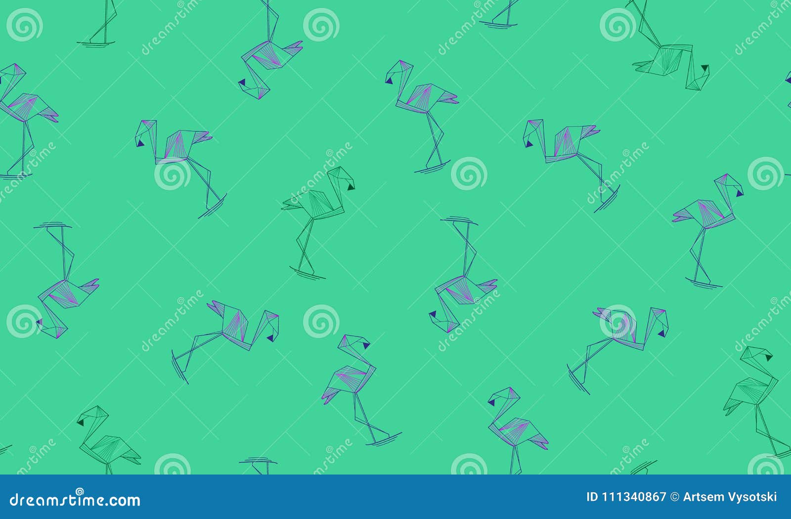 Flamingo Seamless Pattern on Mint Green Background. Pink Flamingo ... Flamingo Seamless Pattern on Mint Green Background. Pink Flamingo ...