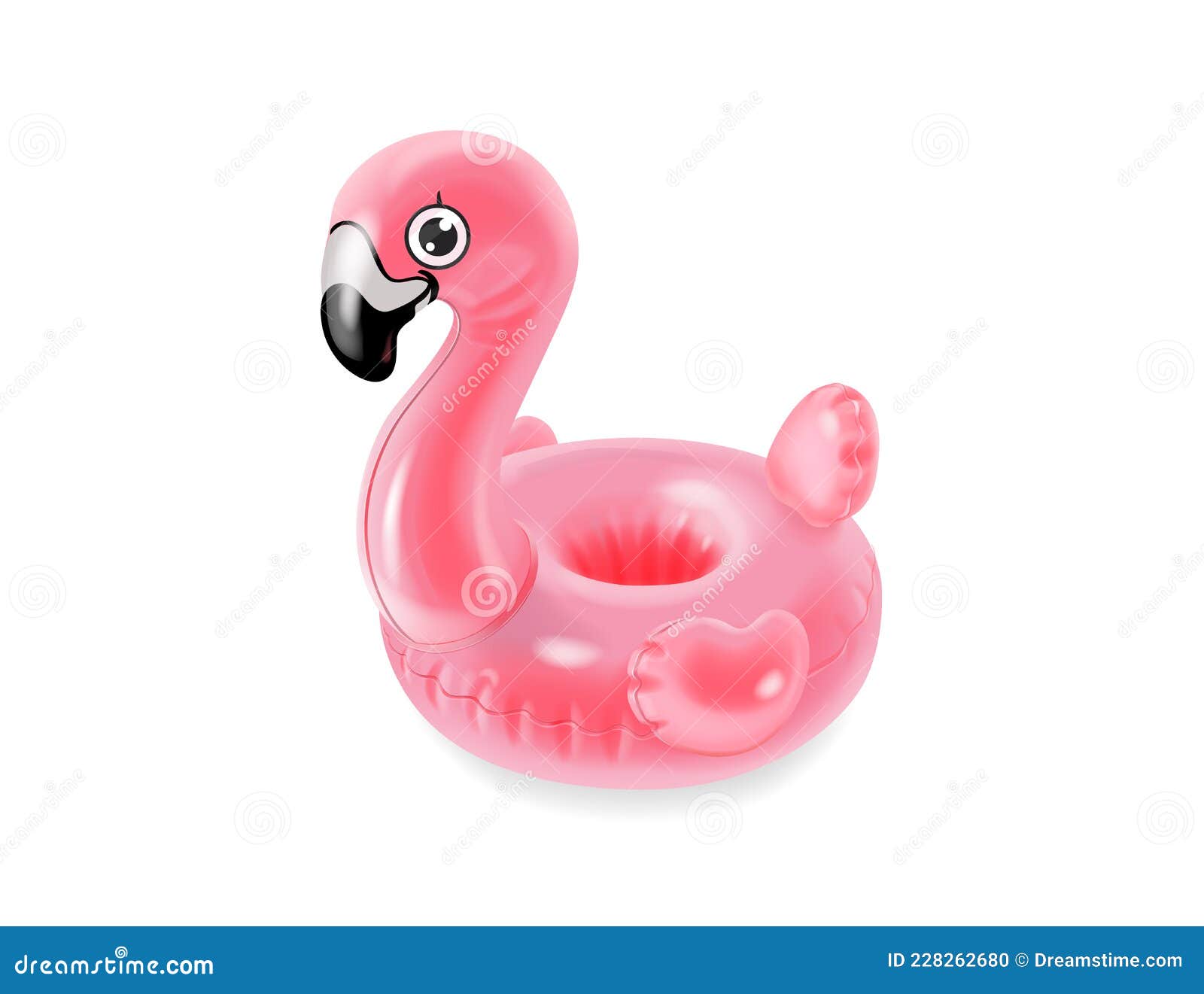Flamingo Swim Ring Pool Float Inflatable Pink Flamingo Swimming