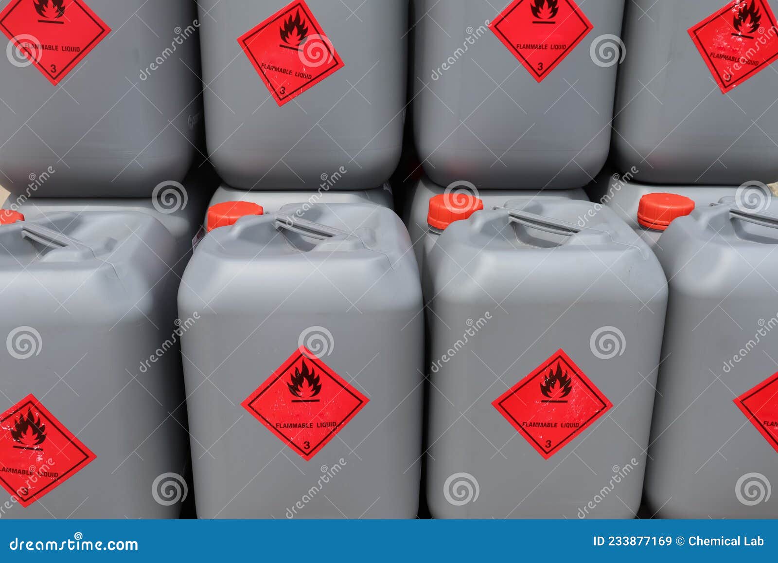 Flammable Chemical Tanks Used in Industry Stock Image - Image of ...