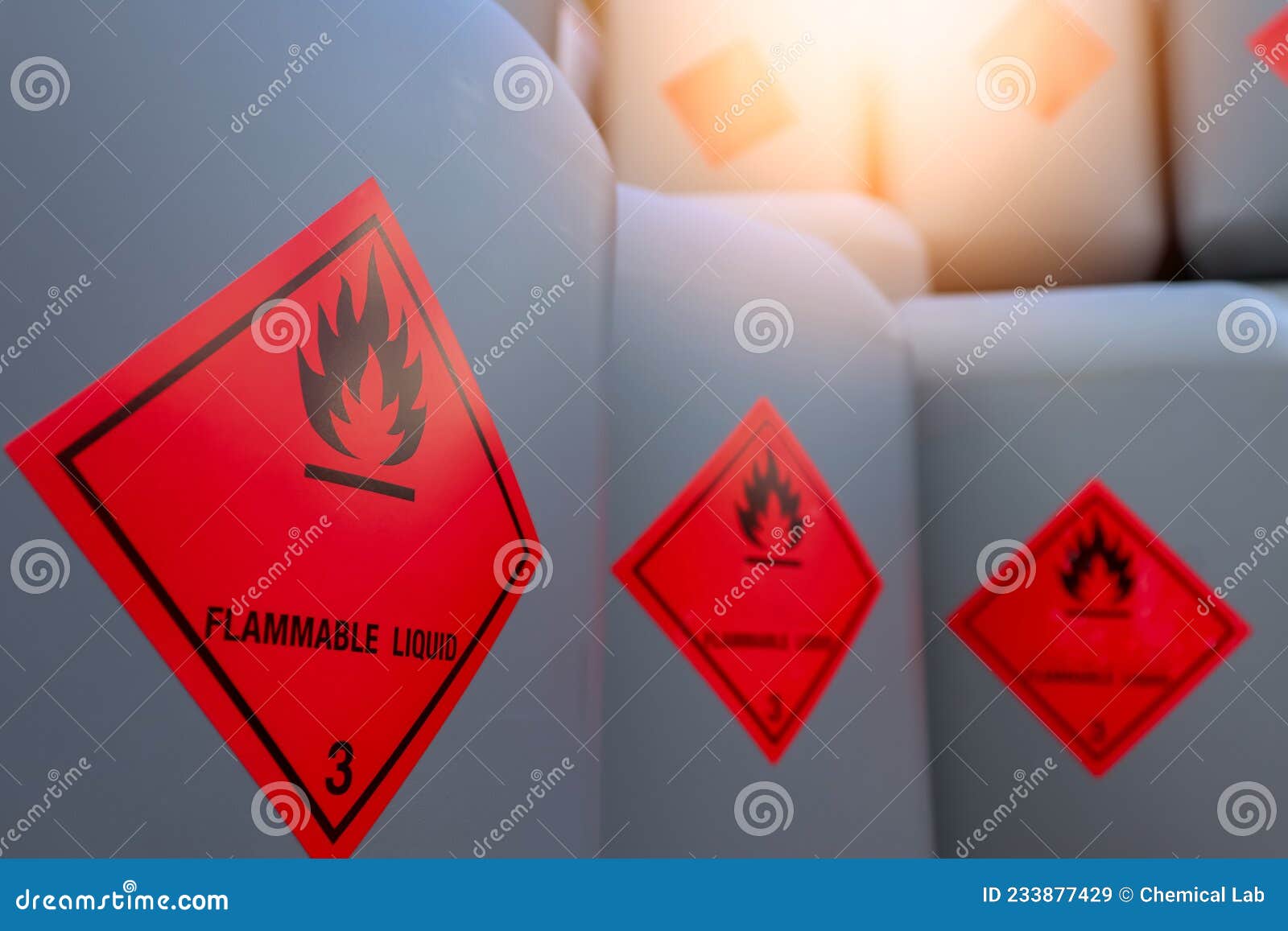 Flammable Chemical Tanks Used in Industry Stock Image - Image of ...
