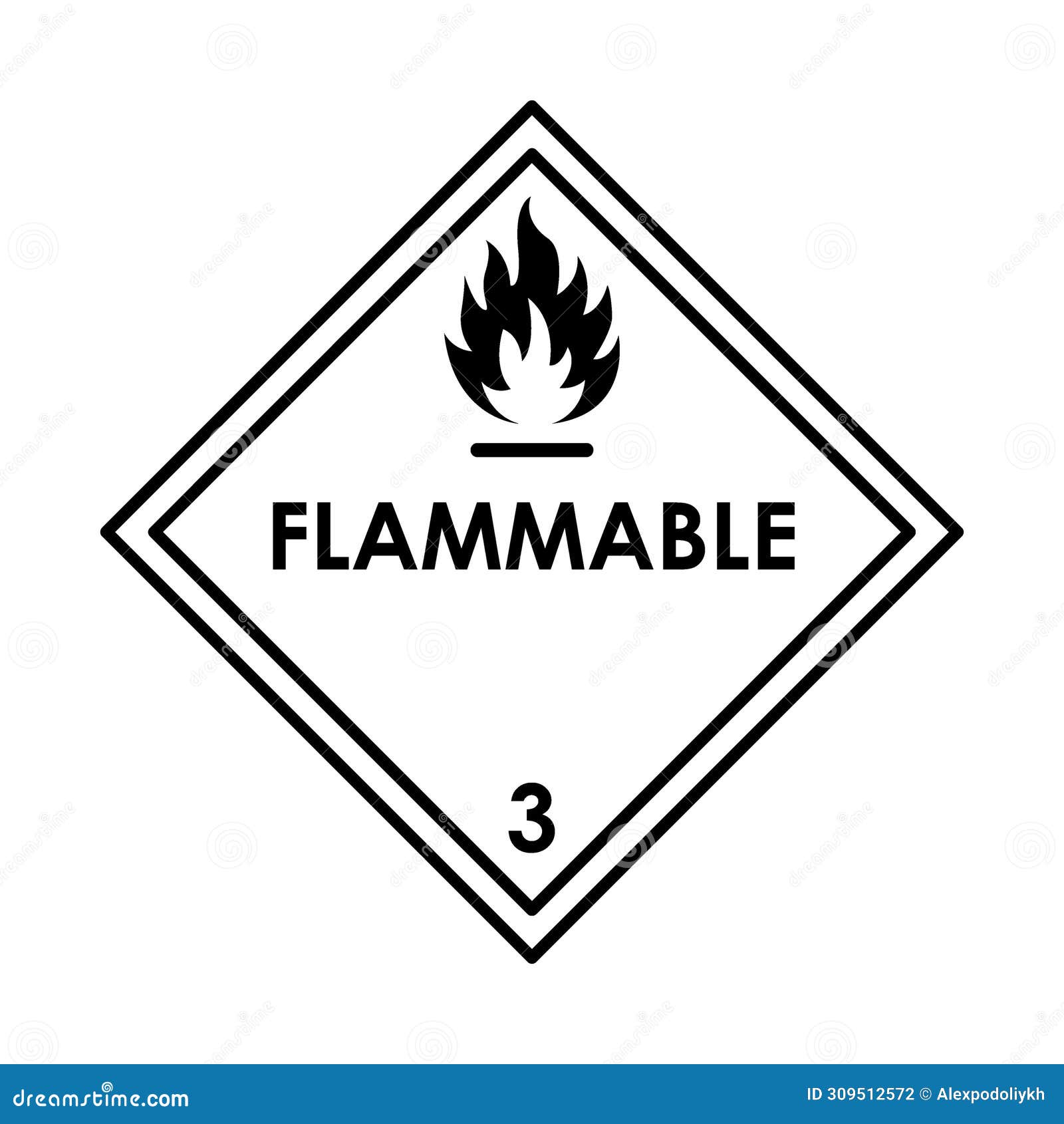 Flammable Color Element. Hazardous Material Stock Vector - Illustration ...