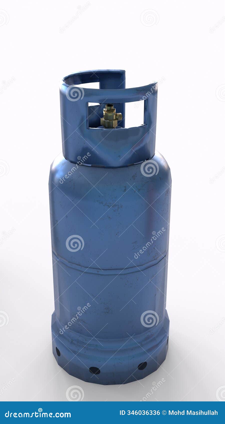 Flammable Gas Cylinder With Pressure Gauge, Safety Valve And Warning ...