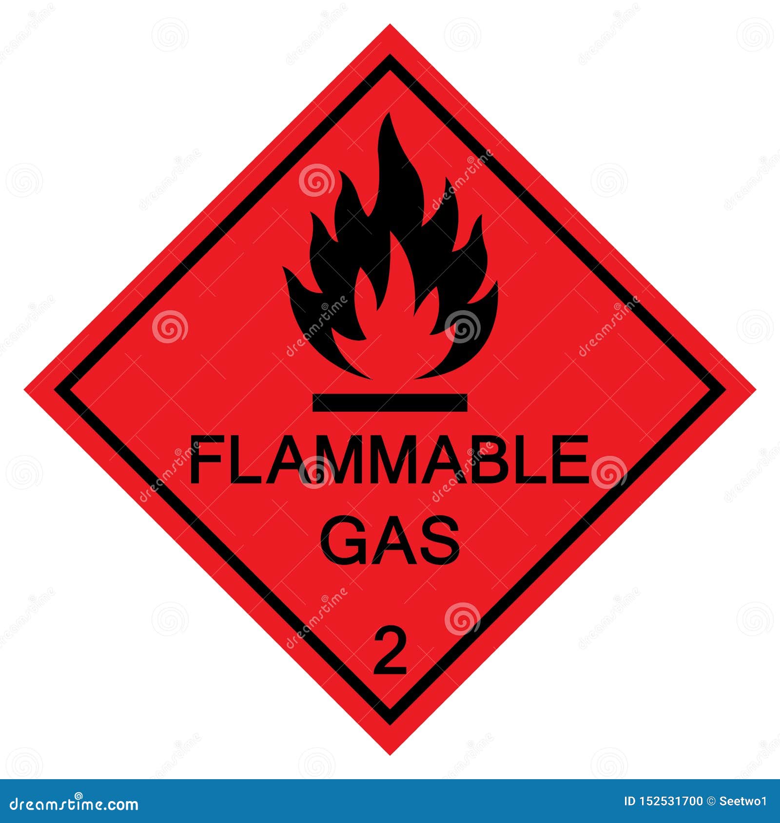 Flammable Gas Symbol Sign Isolate on White Background,Vector ...