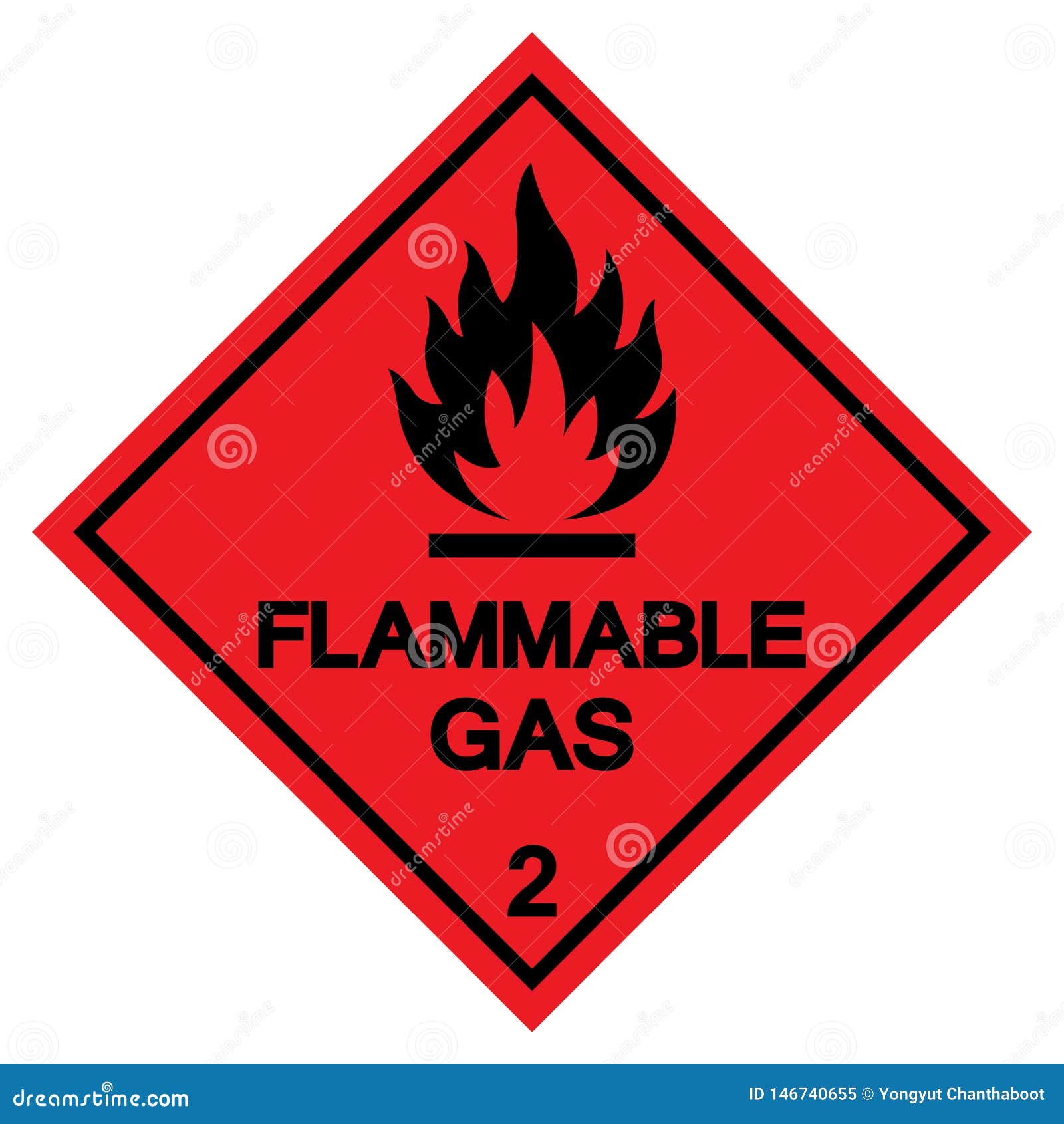 Flammable Gas Symbol Sign ,Vector Illustration, Isolate on White ...