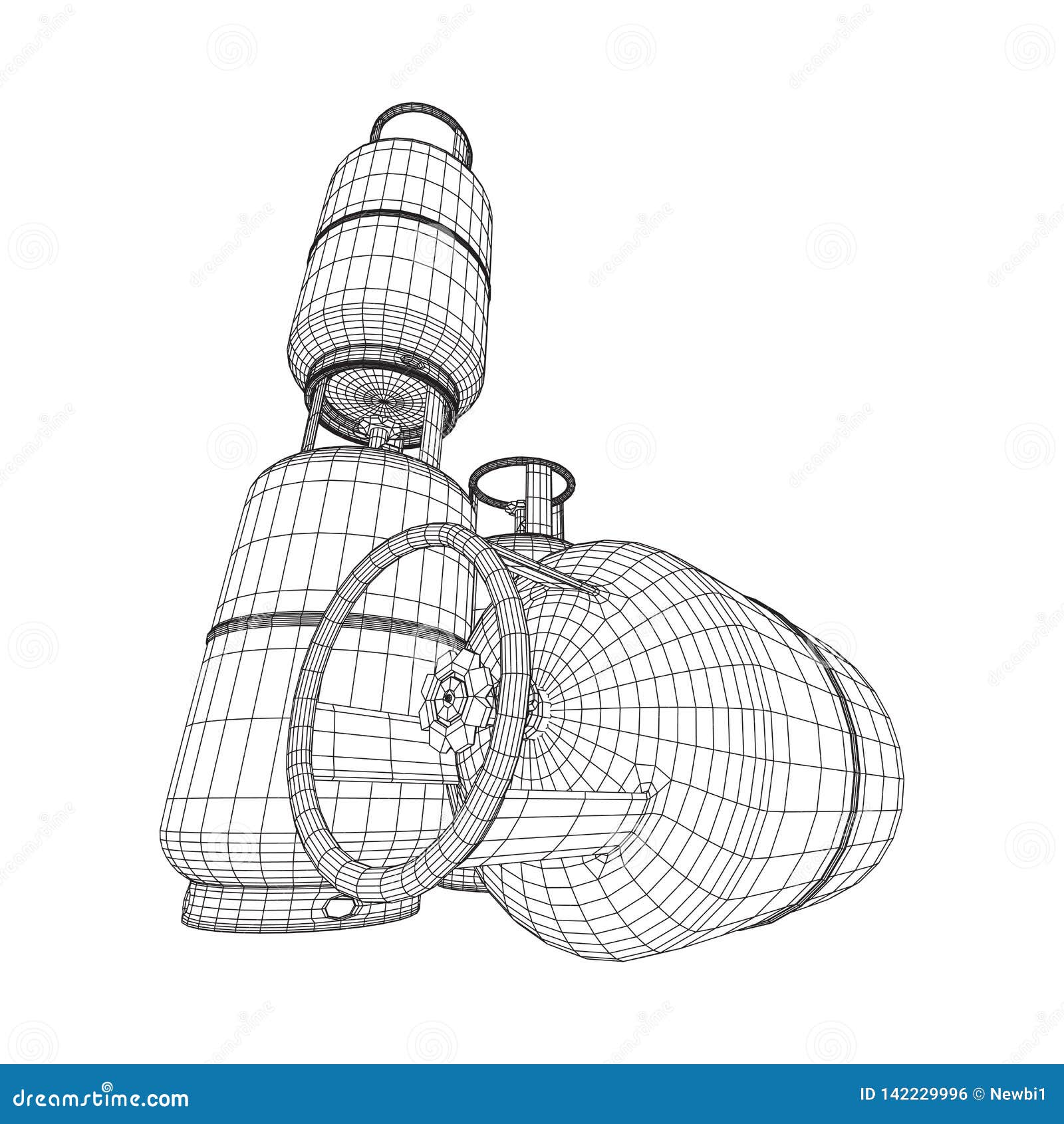 Flammable Gas Tank Wireframe Stock Vector - Illustration of fluid ...