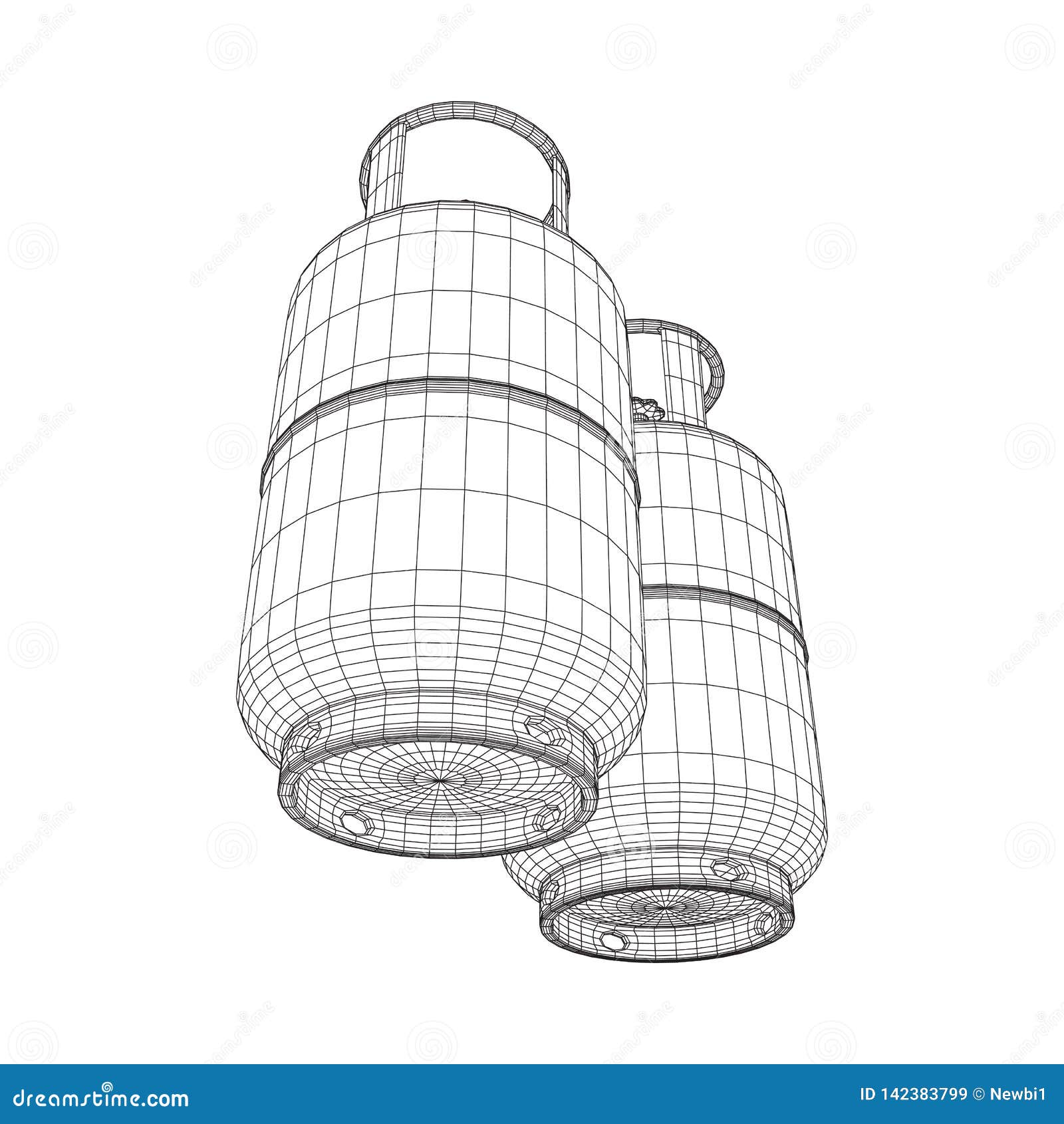 Flammable Gas Tank Wireframe Stock Vector - Illustration of compressed ...