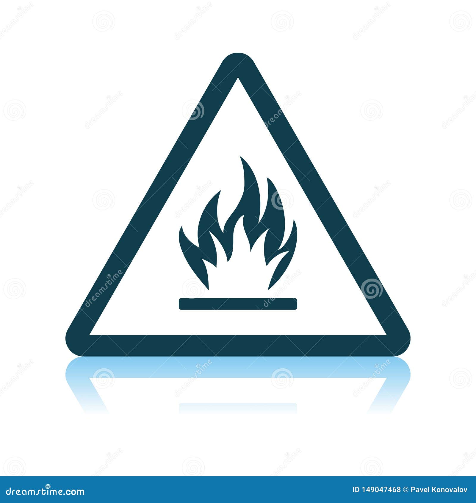 Flammable Icon stock vector. Illustration of chemical - 149047468